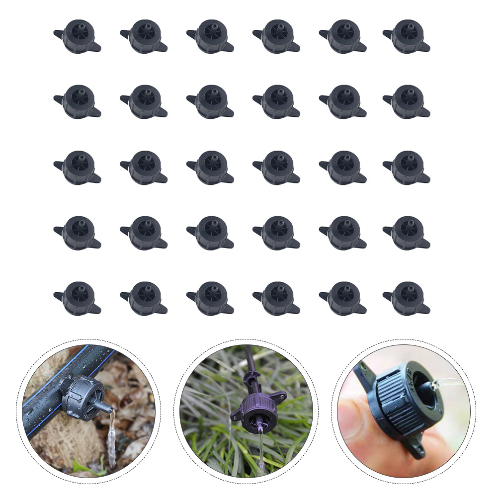 OUNONA Pressure Compensation Drippers for Gardening Black Easy to ...