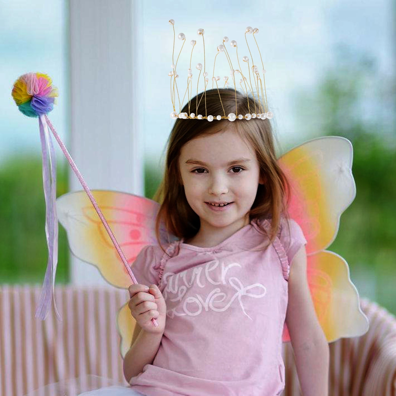 OUNONA Princess Crowns 1Piece Crown Cake Topper For Girls Children ...