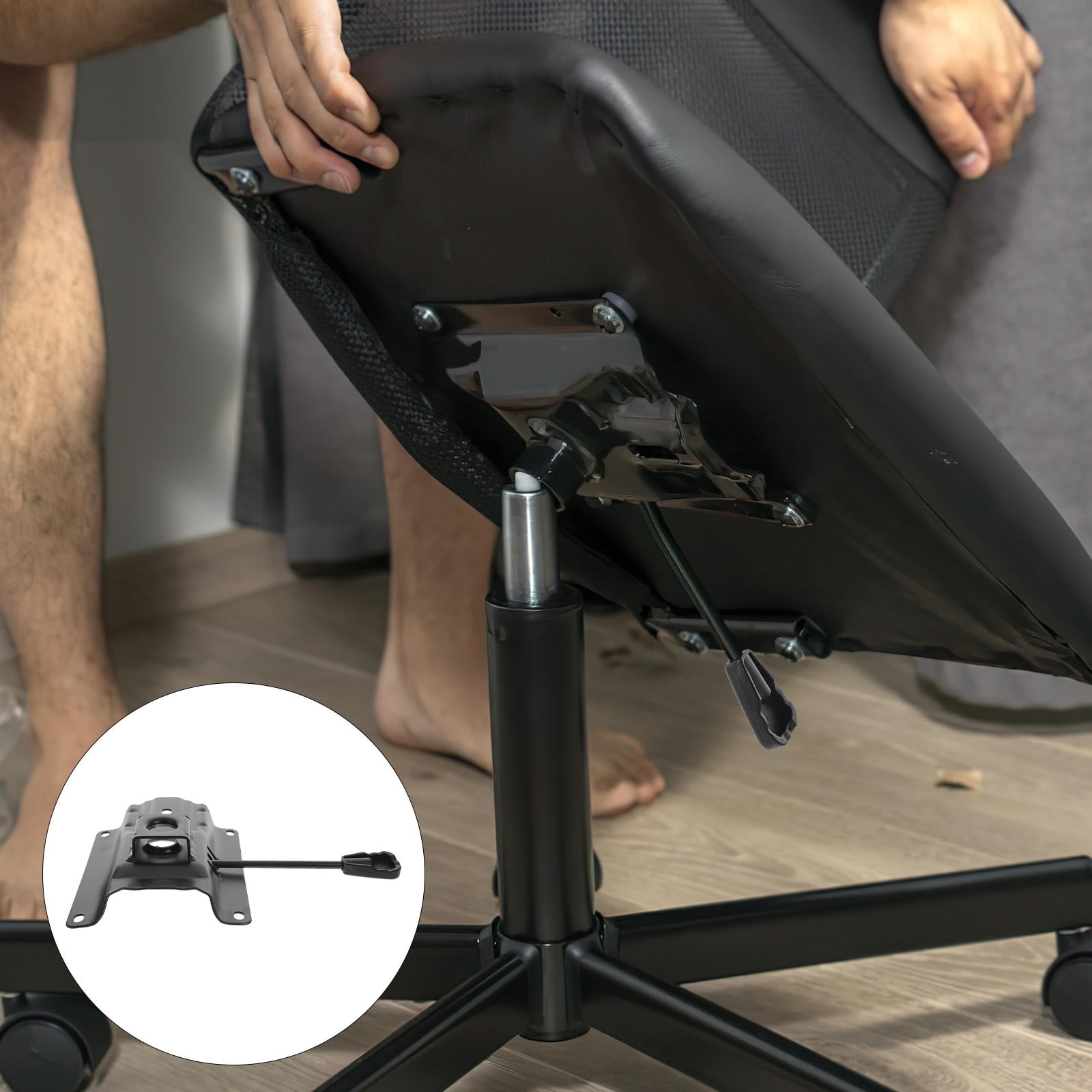 OUNONA Professional Chair Swivel Base Mechanism Office Plate Black ...