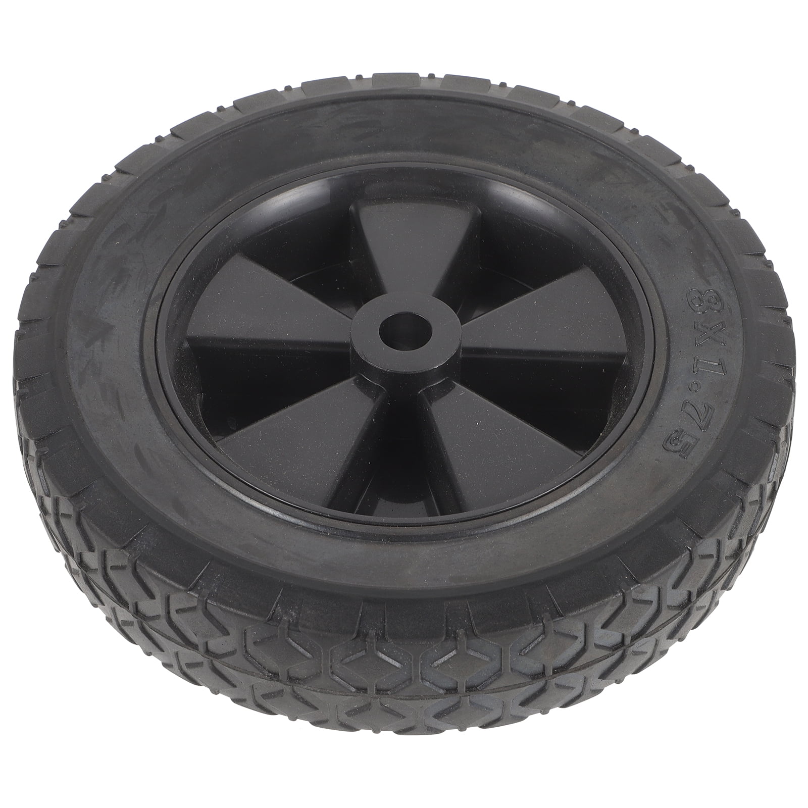 OUNONA Push Mower Wheels Replacement Caster Wheelbarrow Tire Wheelchair ...