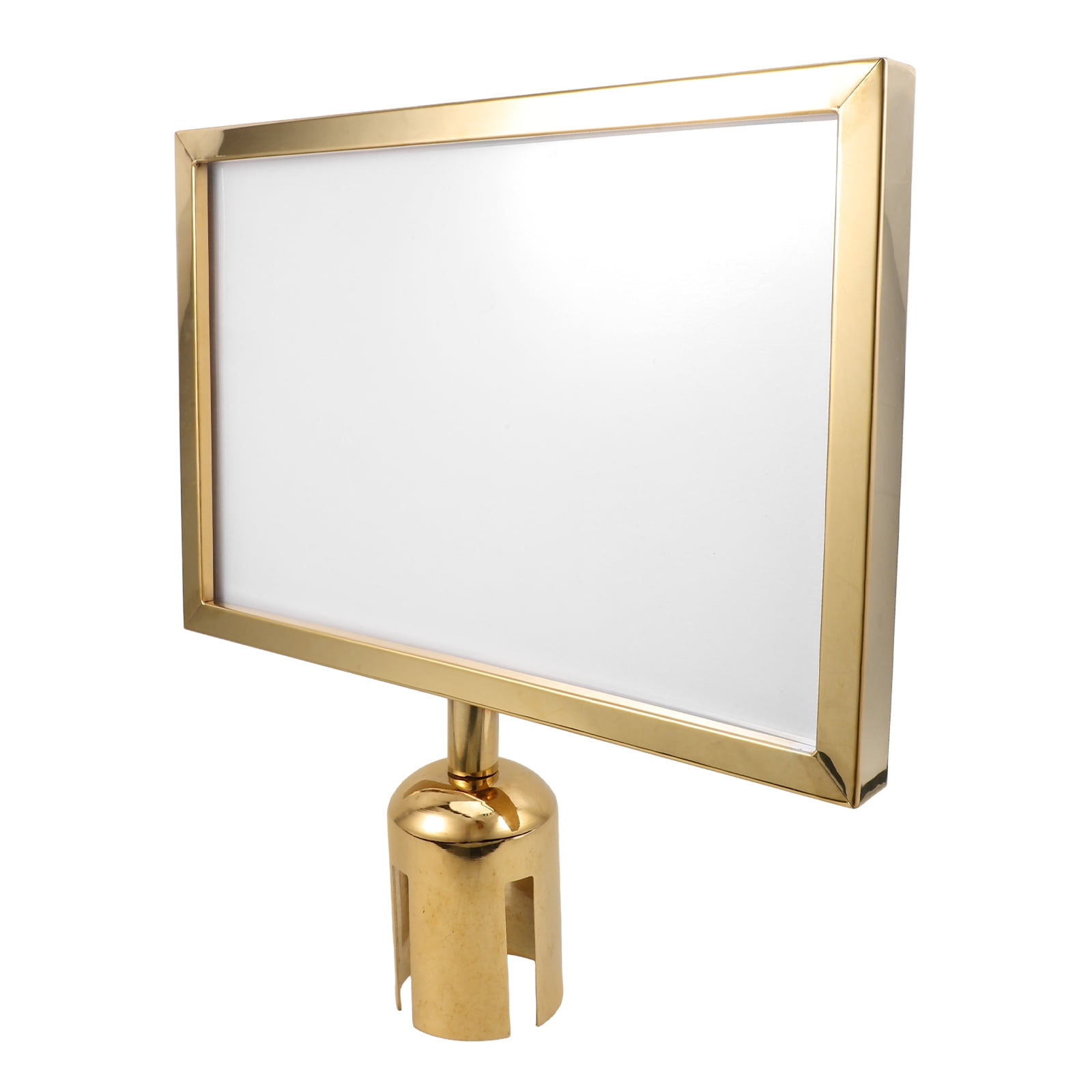 OUNONA Queue Barrier Stanchion Sign Holder Poster Display Frame Plaque ...