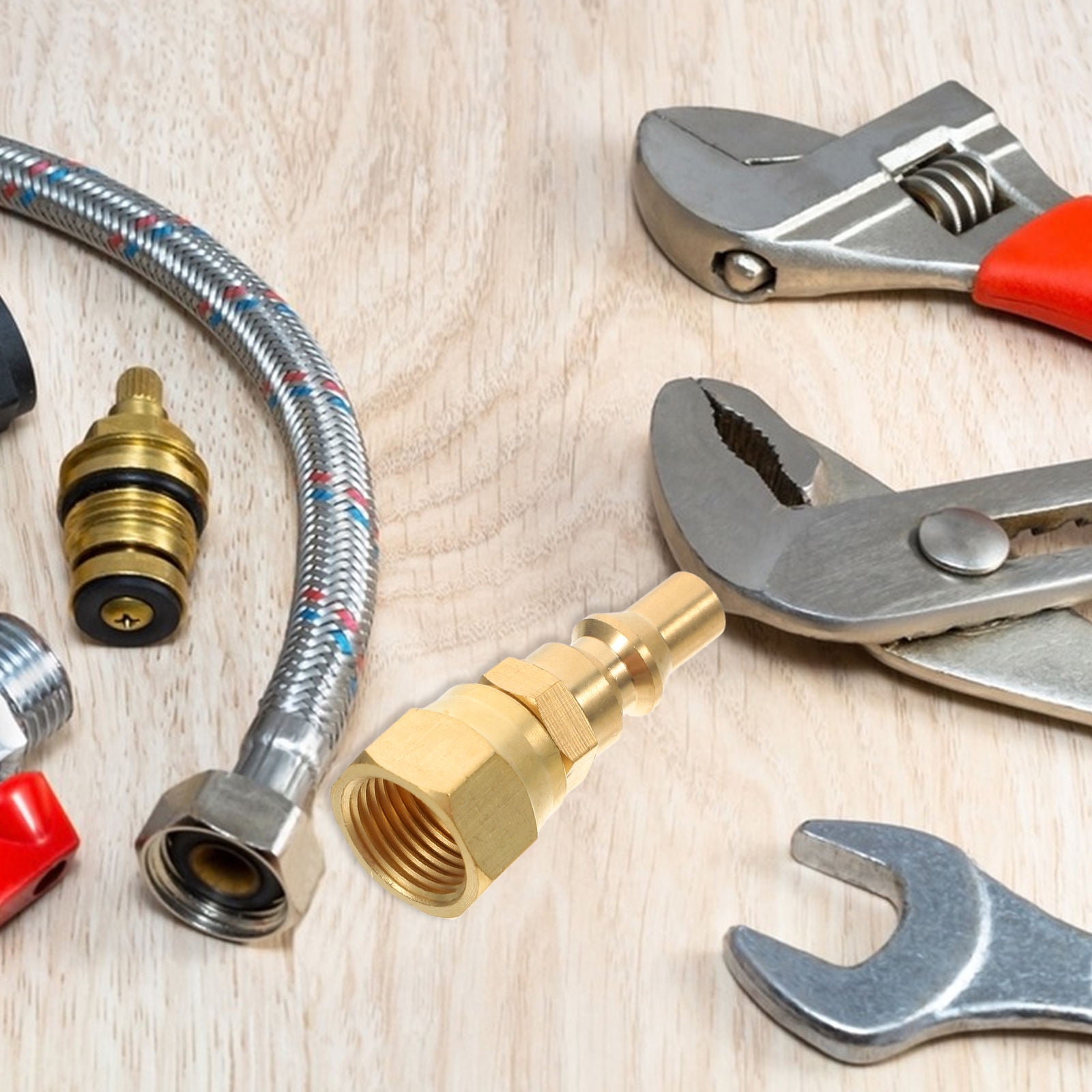 OUNONA Quick Connect Propane Adapter For Gas Grills And Fireplaces 1/4 ...