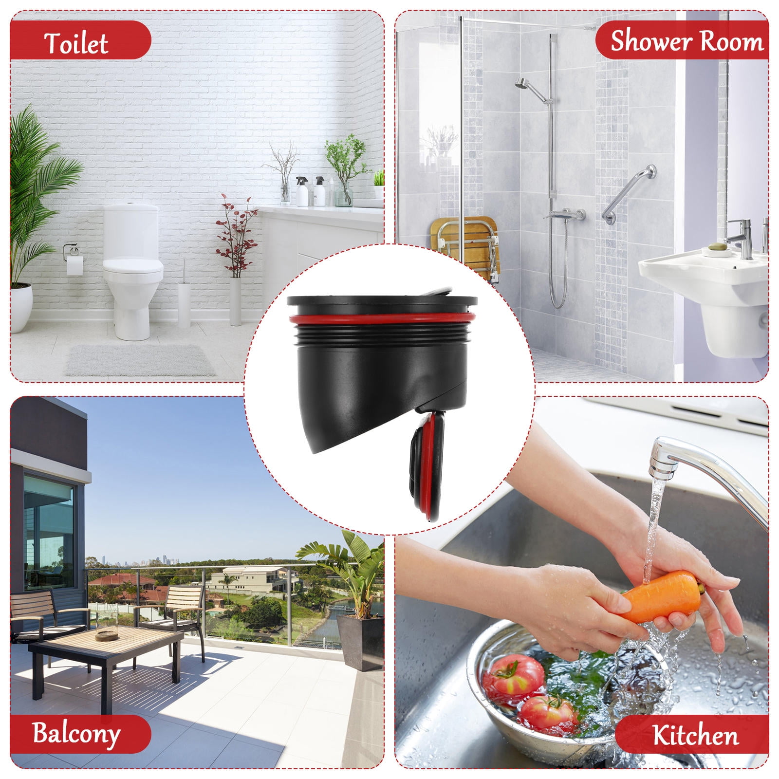 OUNONA RV Shower Drain Strainer 1 Set Floor Drain Odor Stopper Hair ...