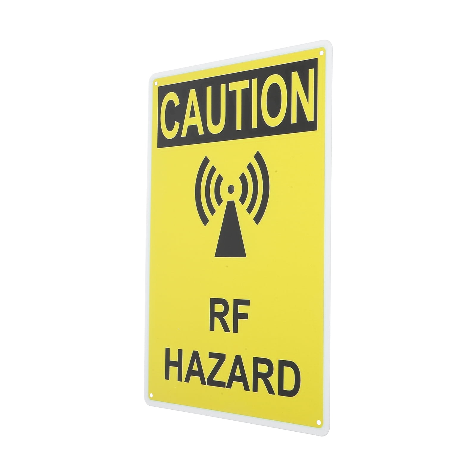 OUNONA Radio Frequency Hazard Sign Warning Cable Lock Tin Stickers ...