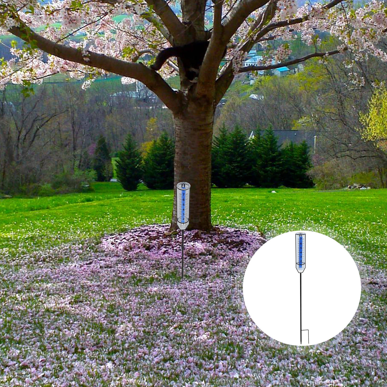 OUNONA Rain Gauge Outdoor Large Rain Gauge with Scales Accurate Rain ...