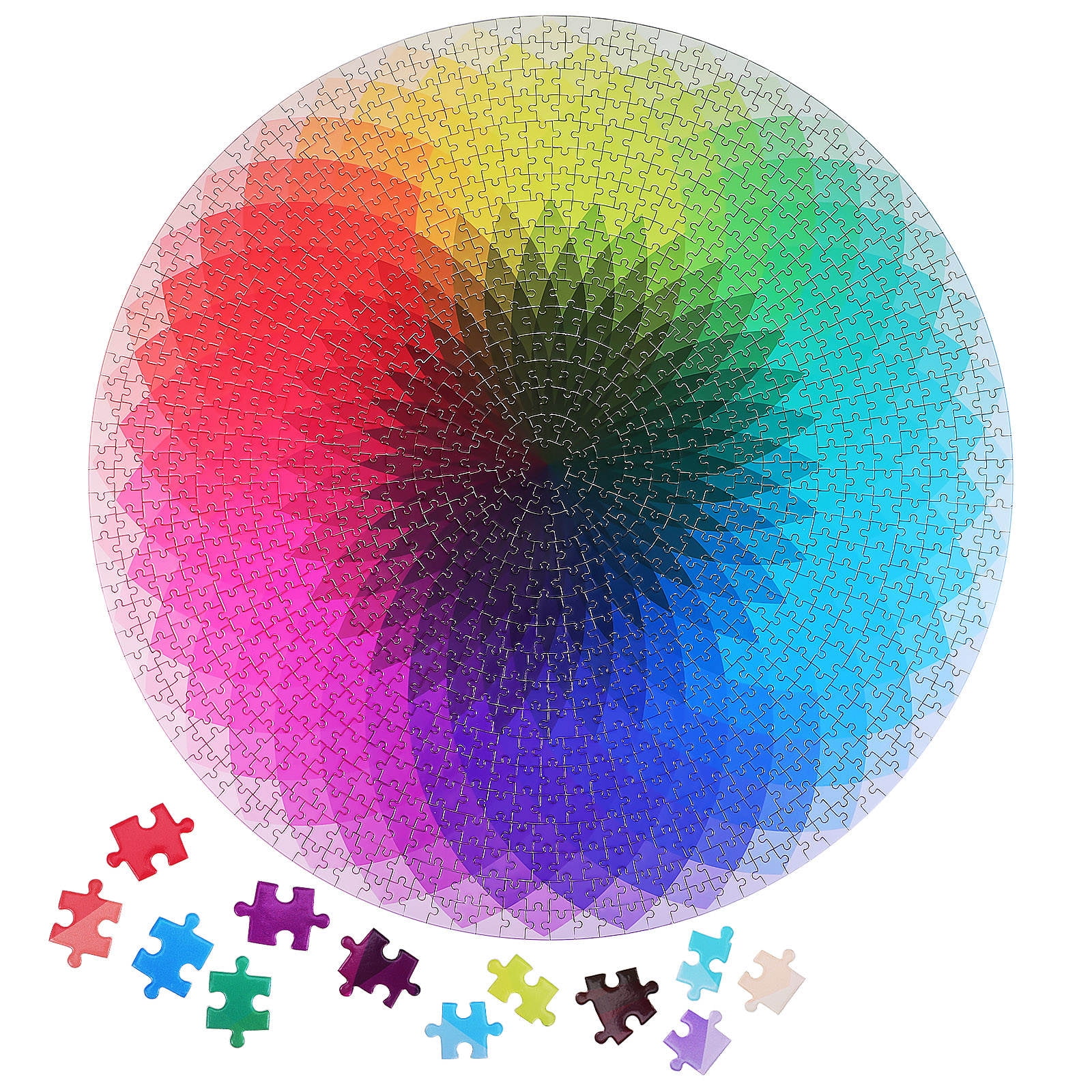 OUNONA Rainbow Gradient Puzzle for Adults with Unique Design Made of ...