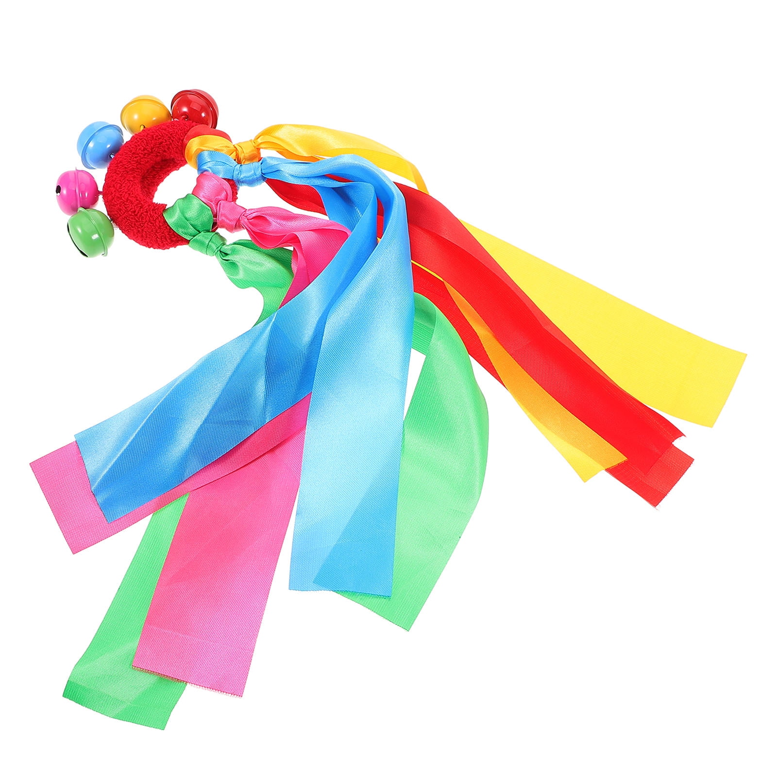 OUNONA Rainbow Hand Kite With Ring Colorful Ribbon Streamer For Dance ...