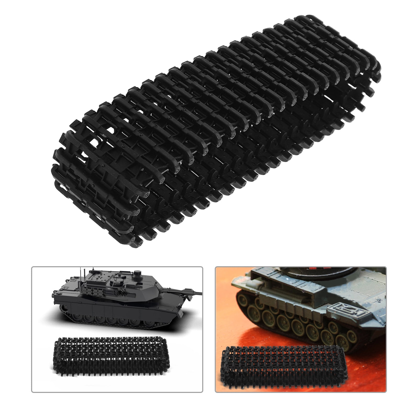 OUNONA Realistic Black Tank Track Accessories for Stem Learners and ...