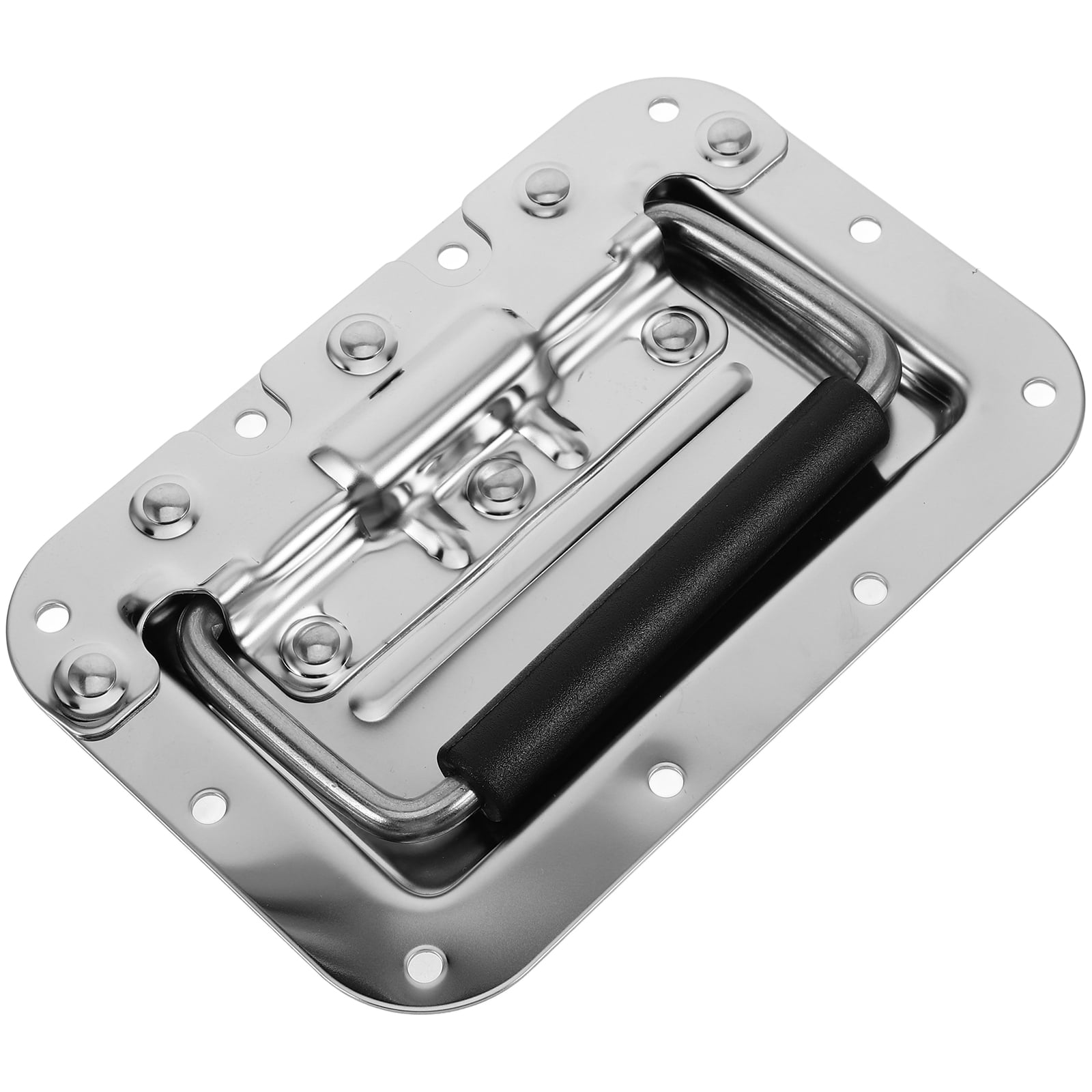 OUNONA Recessed Pull Handles Hatches Pushbutton Sound Buttons Silver ...