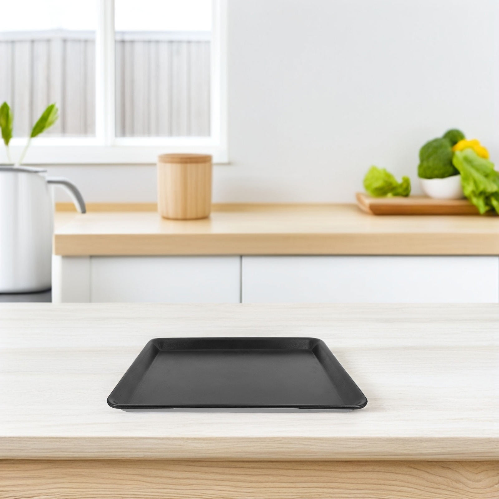 OUNONA Rectangular Plastic Serving Trays,Fast Food Serving Cafeteria ...