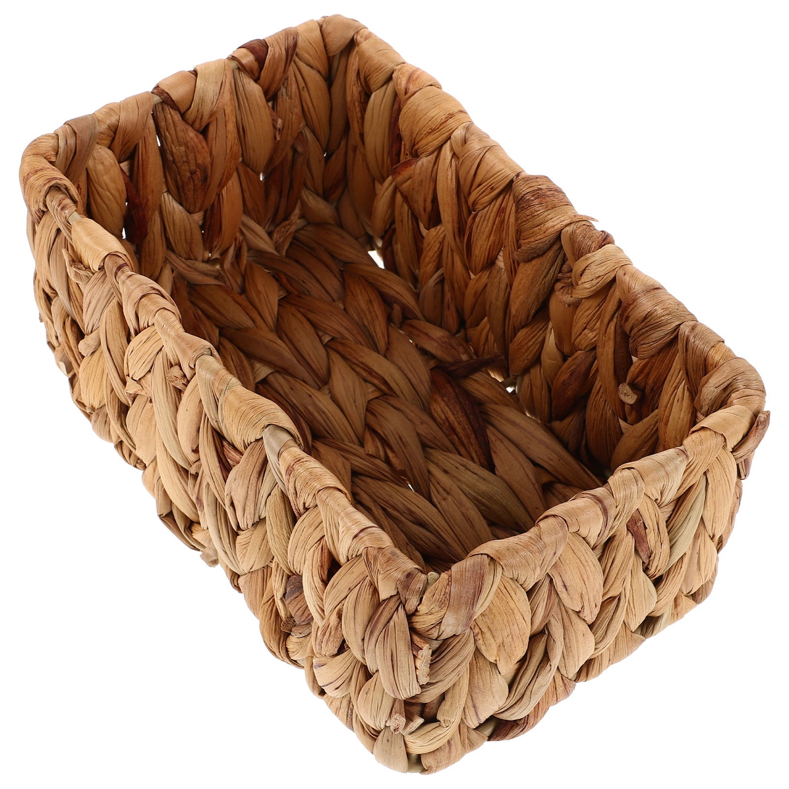 OUNONA Rectangular Wicker Basket Handwoven Fruit Storage Basket Small ...