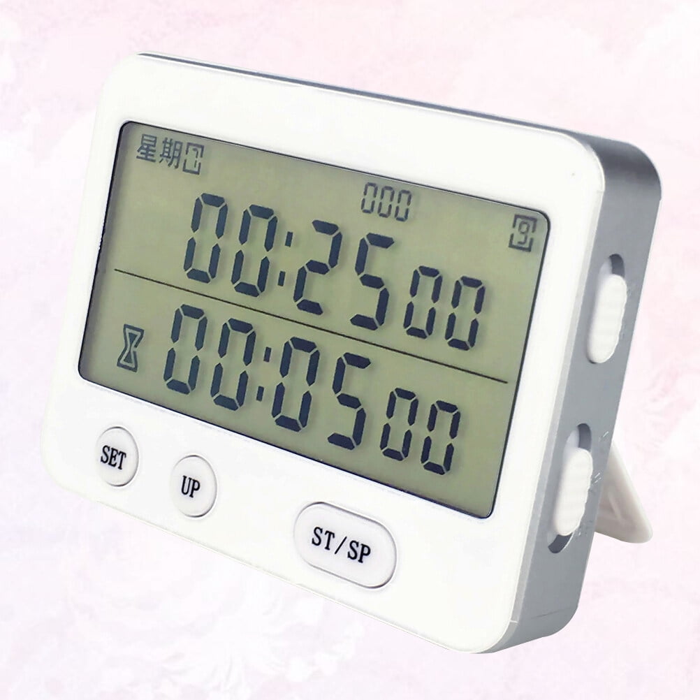 OUNONA Recycling Timer Countdown Digital Alarm Clock Clocks Bedside ...