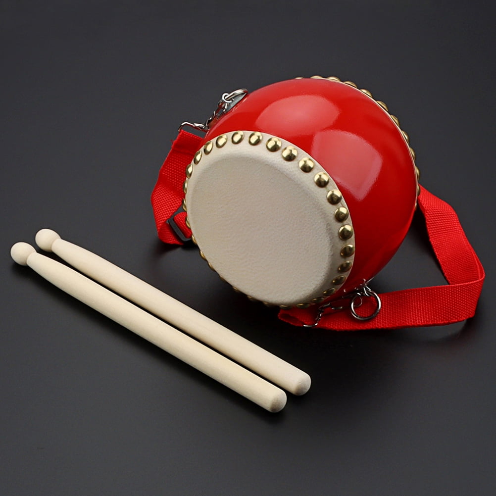 OUNONA Red Hand Drum for Kids Made from Wood Perfect for Performance ...
