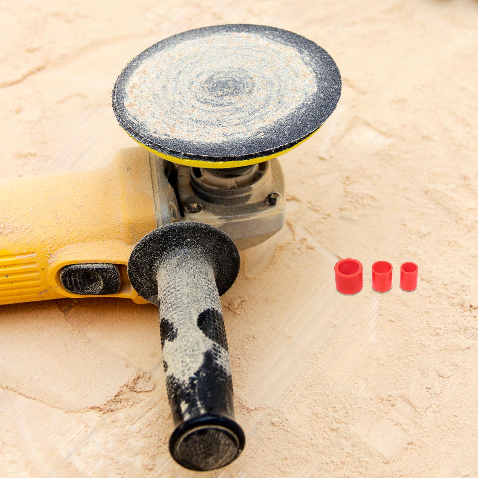 OUNONA Red Plastic Reducer Adapter for Bench Grinder 25.4/19/16 to 12.7 ...