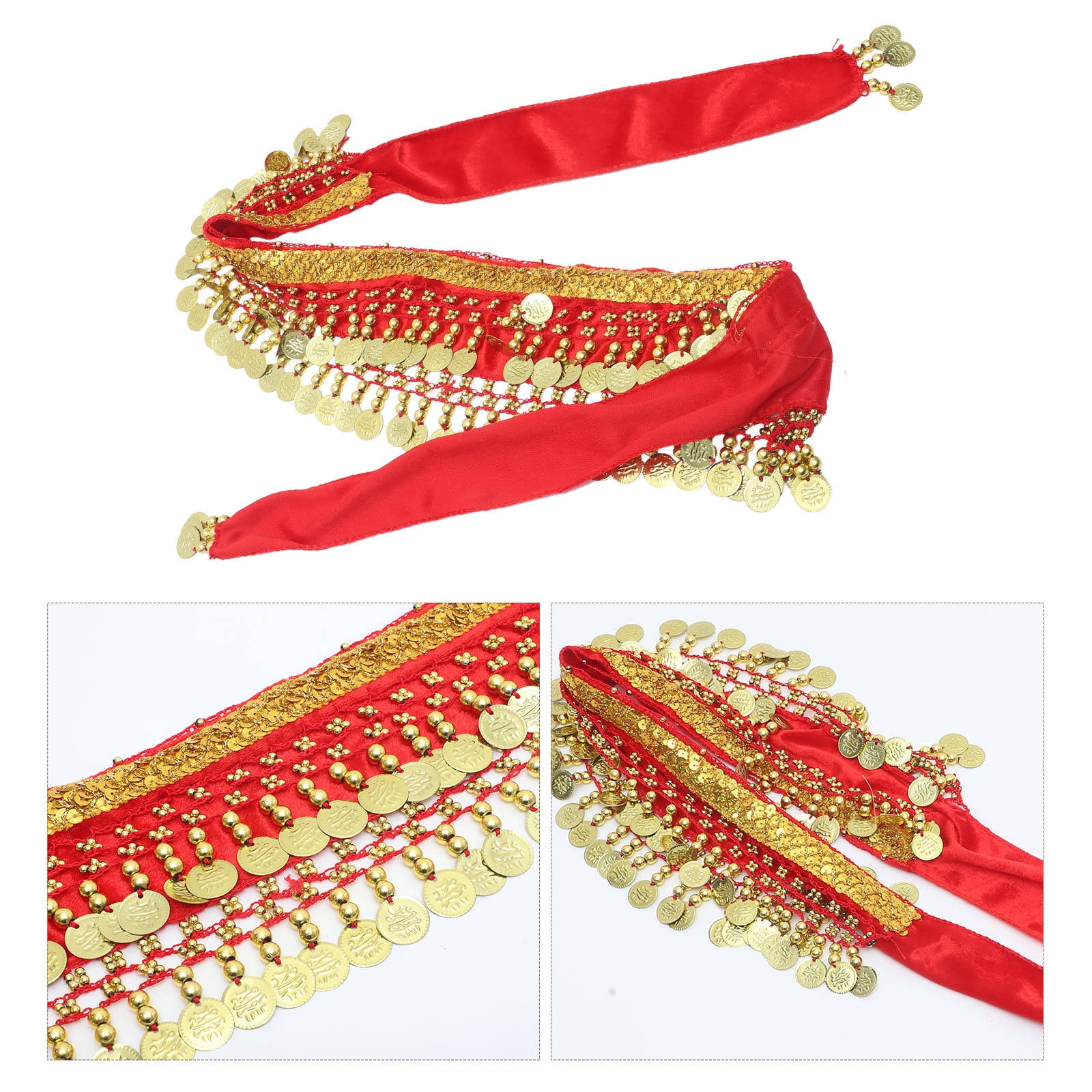 IFANLANDOR Childrens Dance Clothes Hip Scarf Red 1Pack 51x5.3x0.04In ...