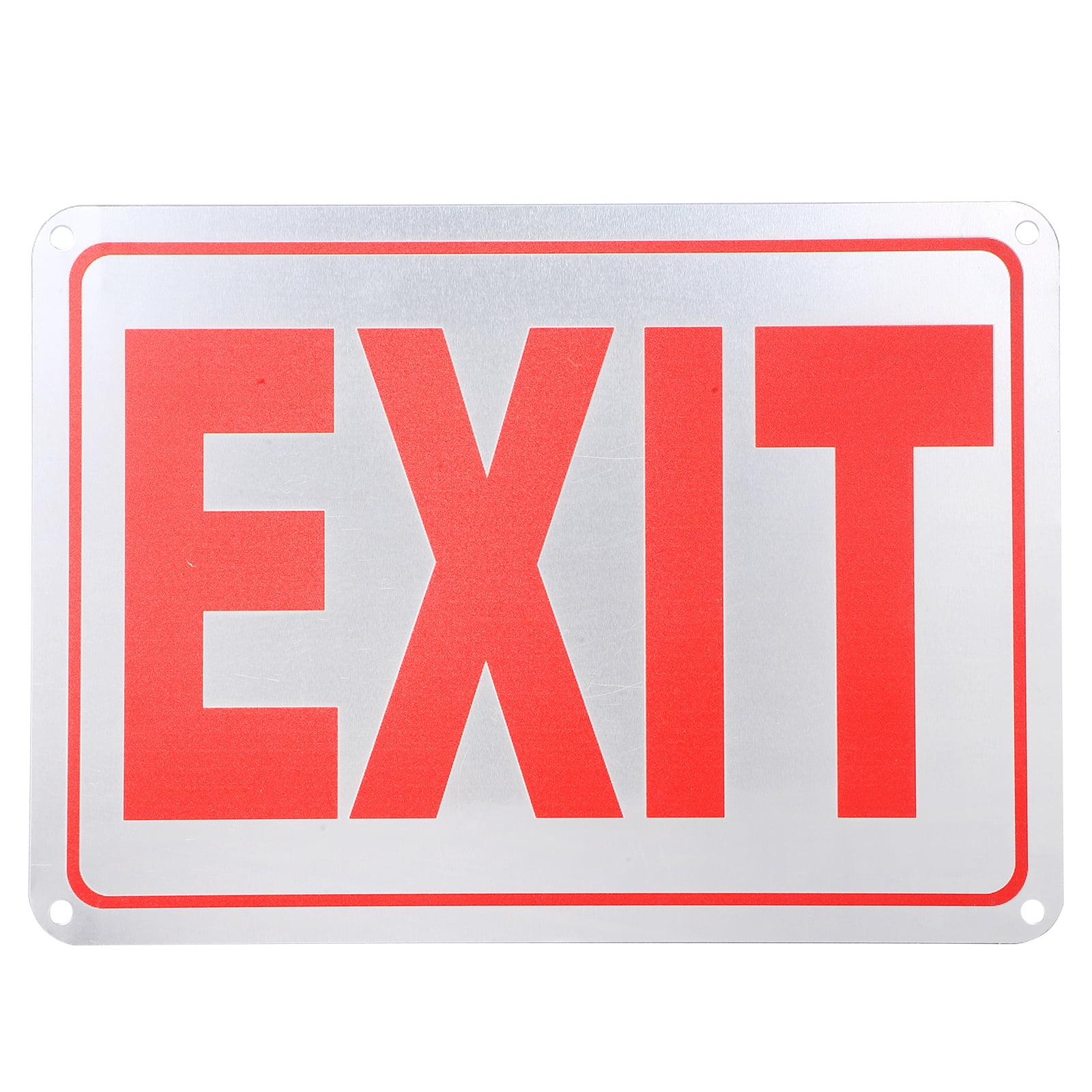 OUNONA Reflective Sign Emergency Sign Red Aluminum Alloy 1 Pair ...
