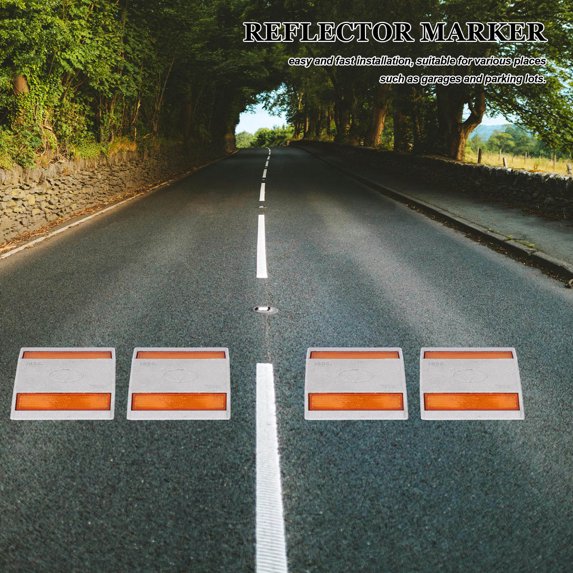 OUNONA Reflective Road Pavement Marker, Trailer and Car Reflector, High ...