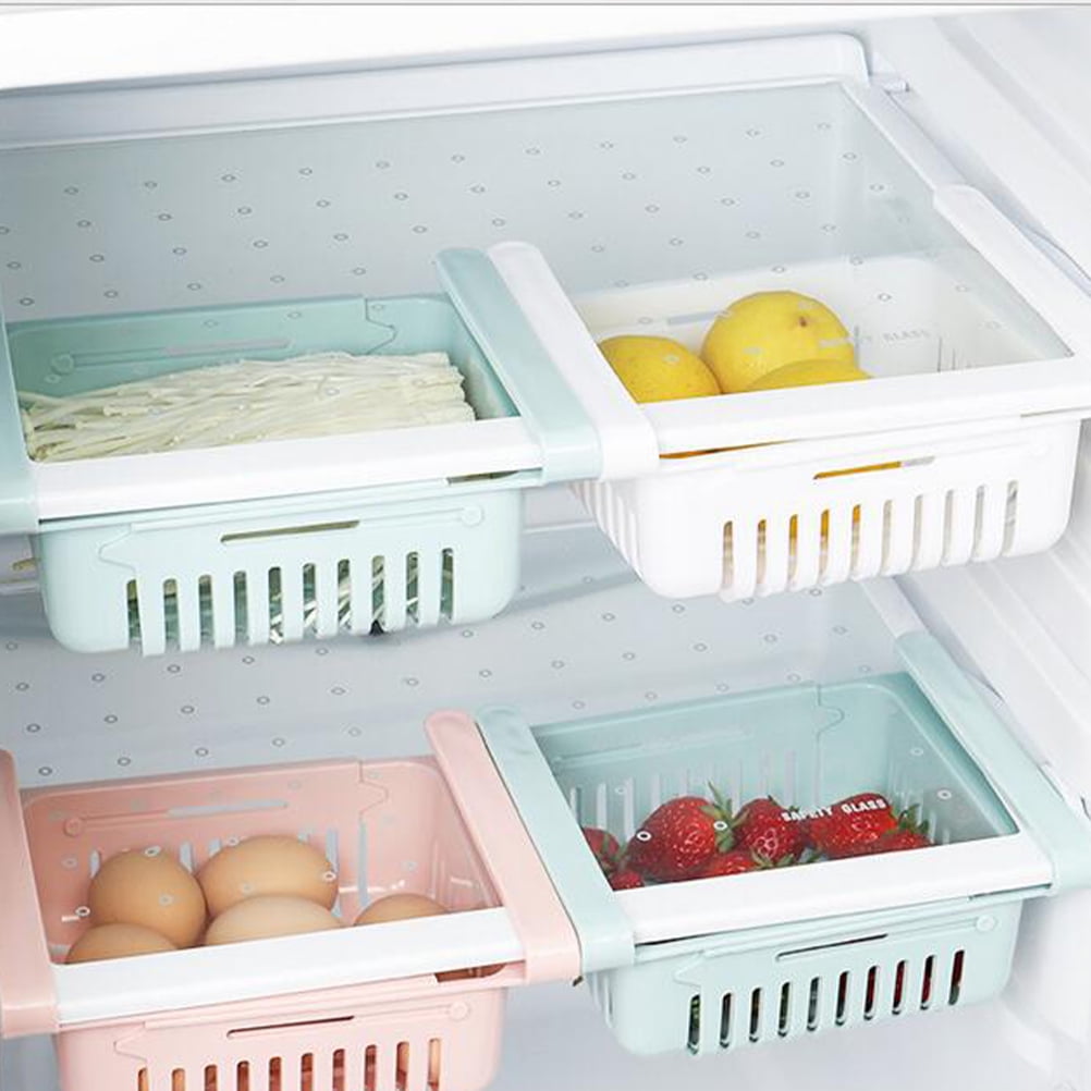 OUNONA Refrigerator Partition Layer Multifunctional Organizing Rack ...