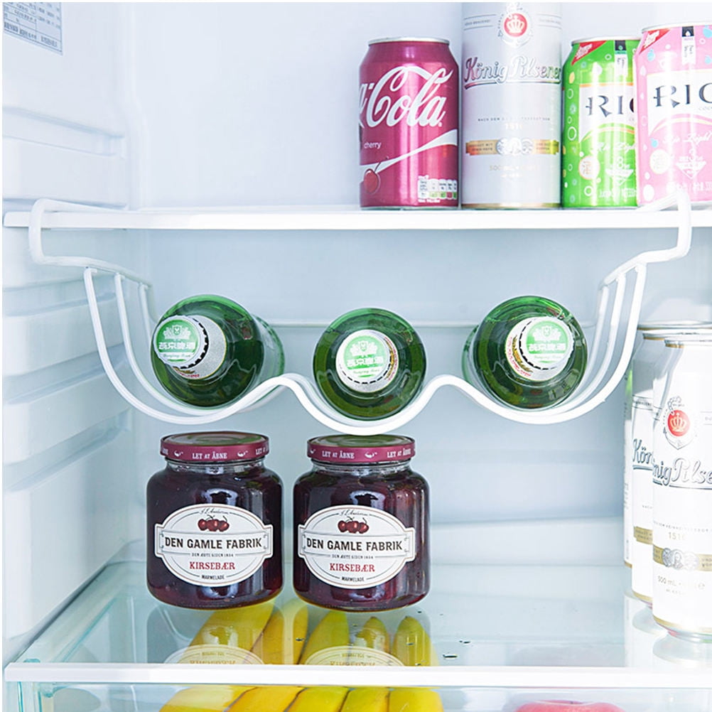 OUNONA Refrigerator Storage Rack Fridge Beer Rack Beer Can Holder ...