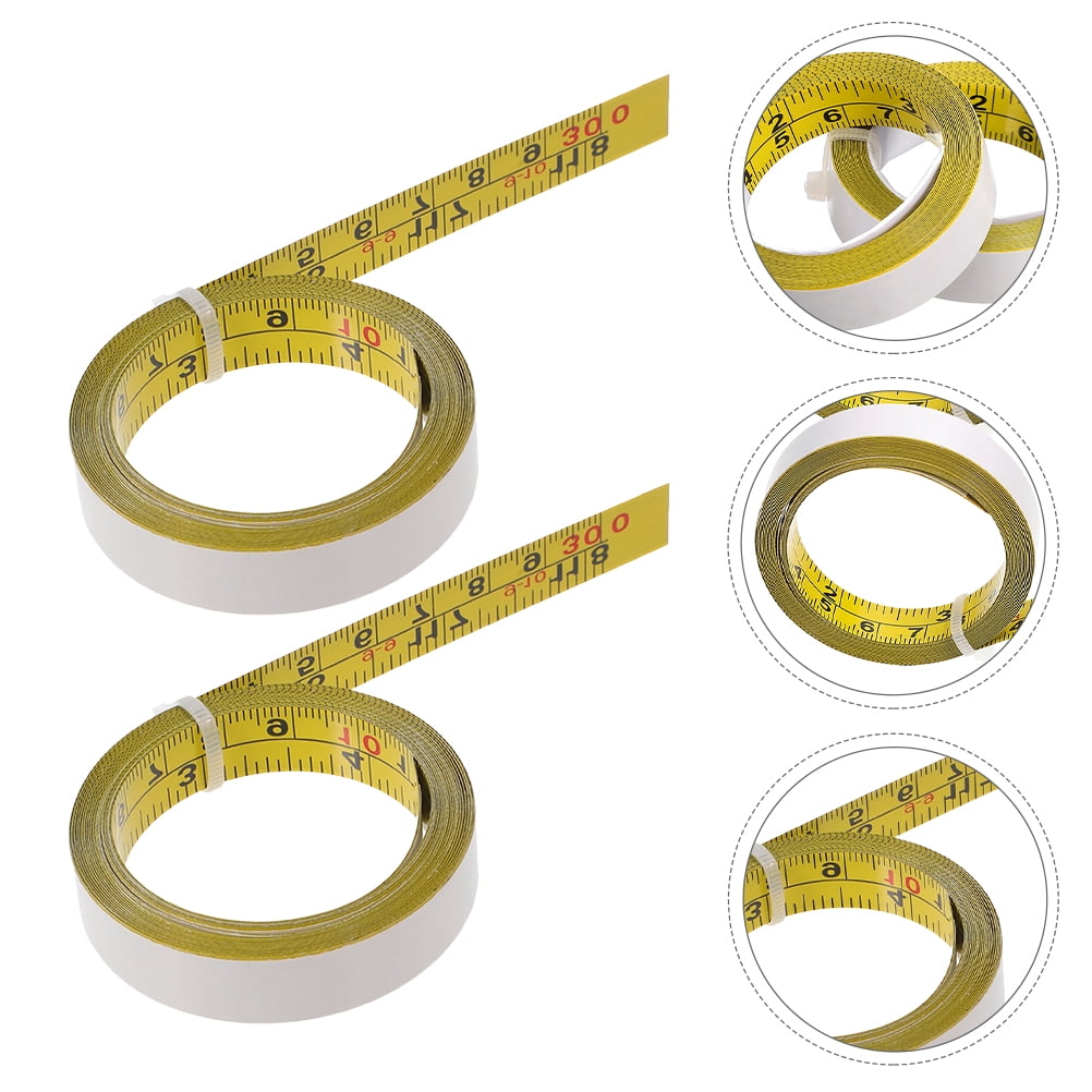 OUNONA Repositionable Steel Measuring Tape Sticker for Workbench and ...