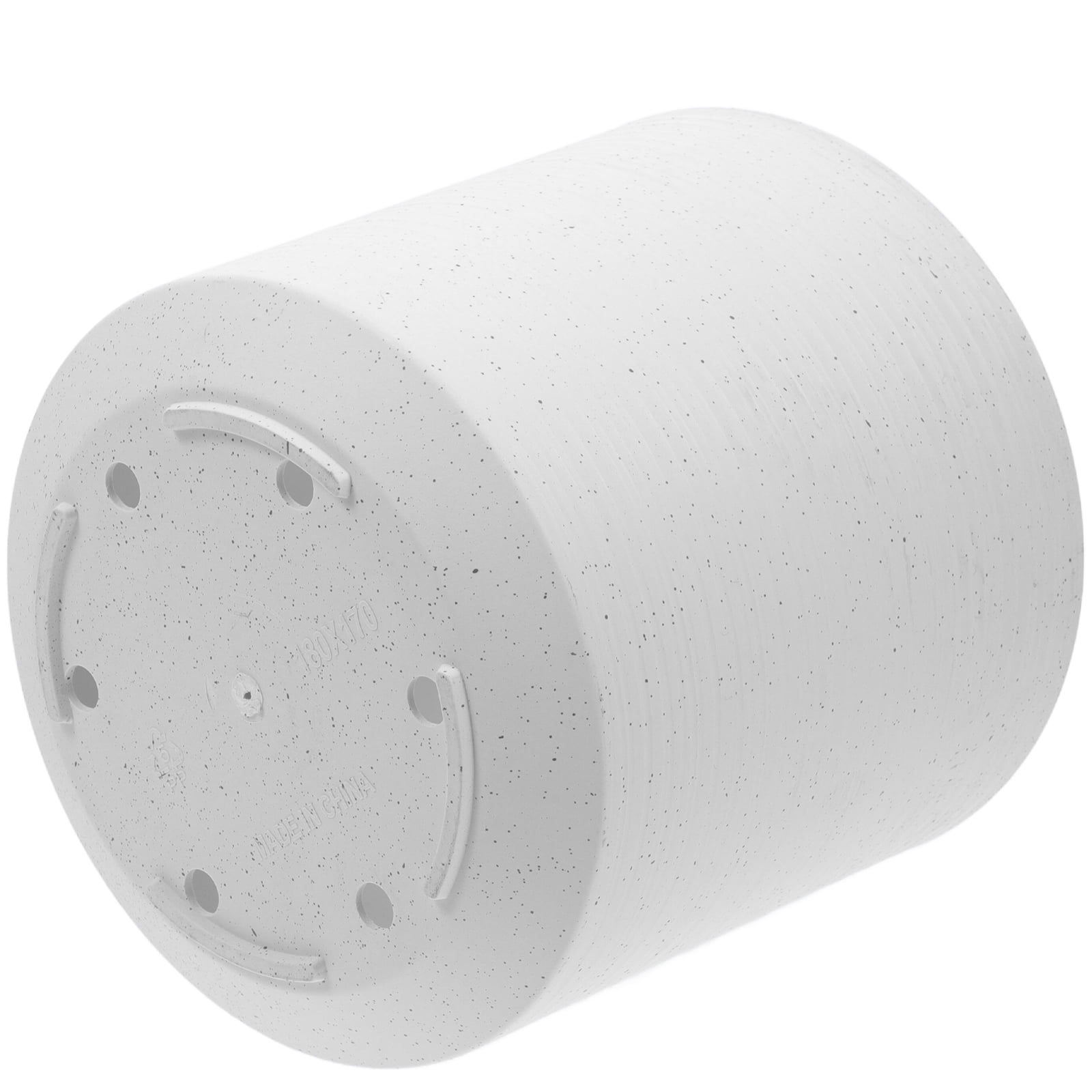 White Resin Planter Pot with Drainage Holes for Decorative Use ...