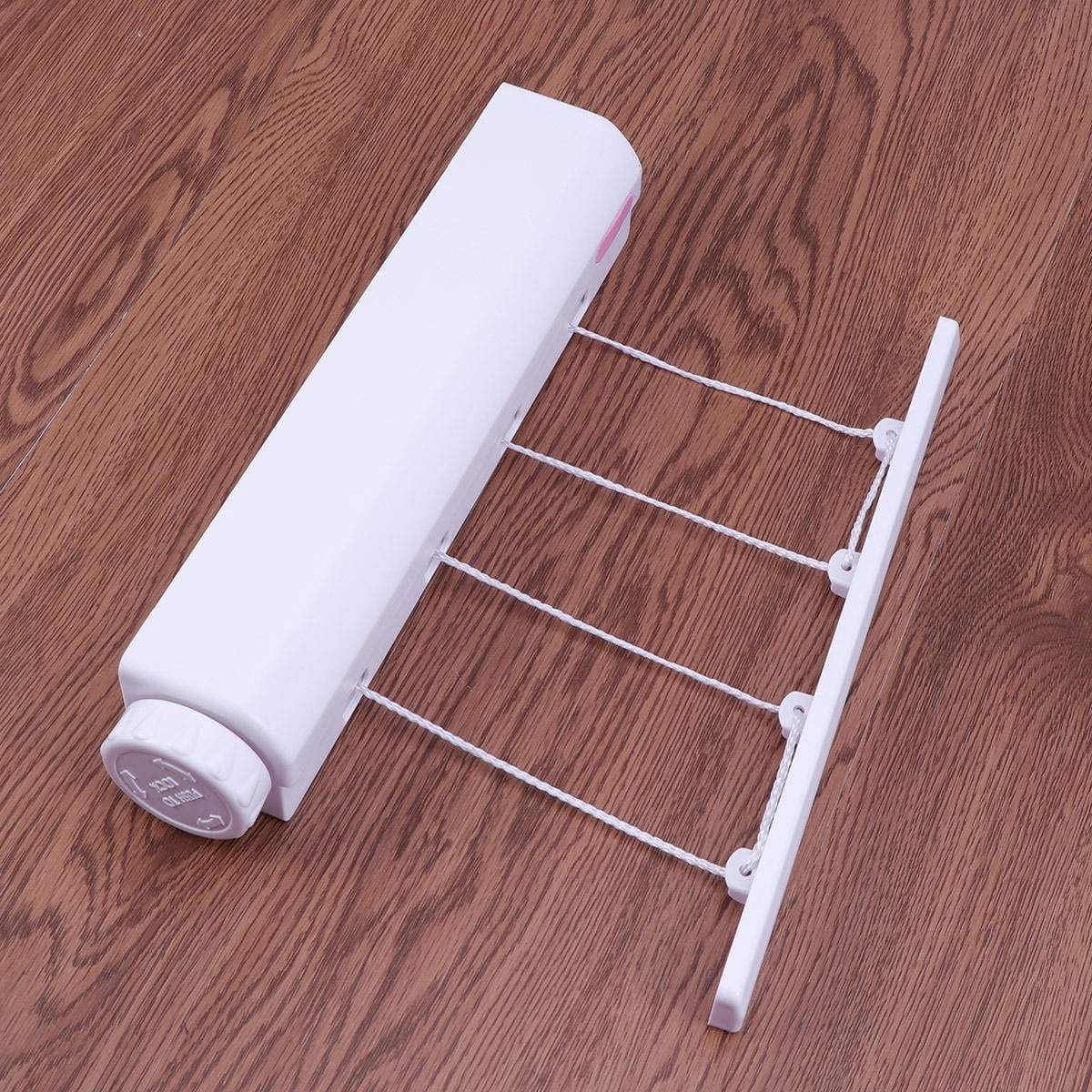 OUNONA Retractable Clothesline 4-Line Clothes Drying Rack Portable ...