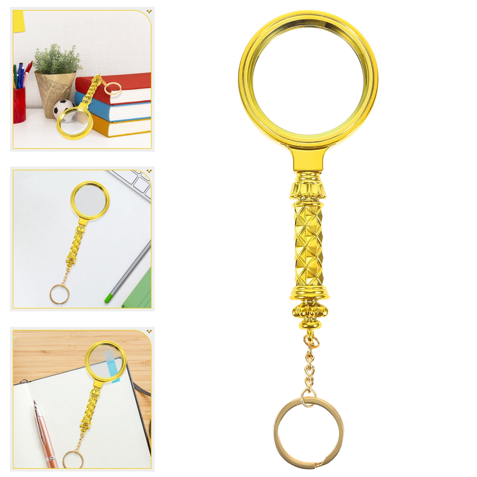 OUNONA Retro Handheld Magnifier 10x Magnifying Glass For Elderly ...