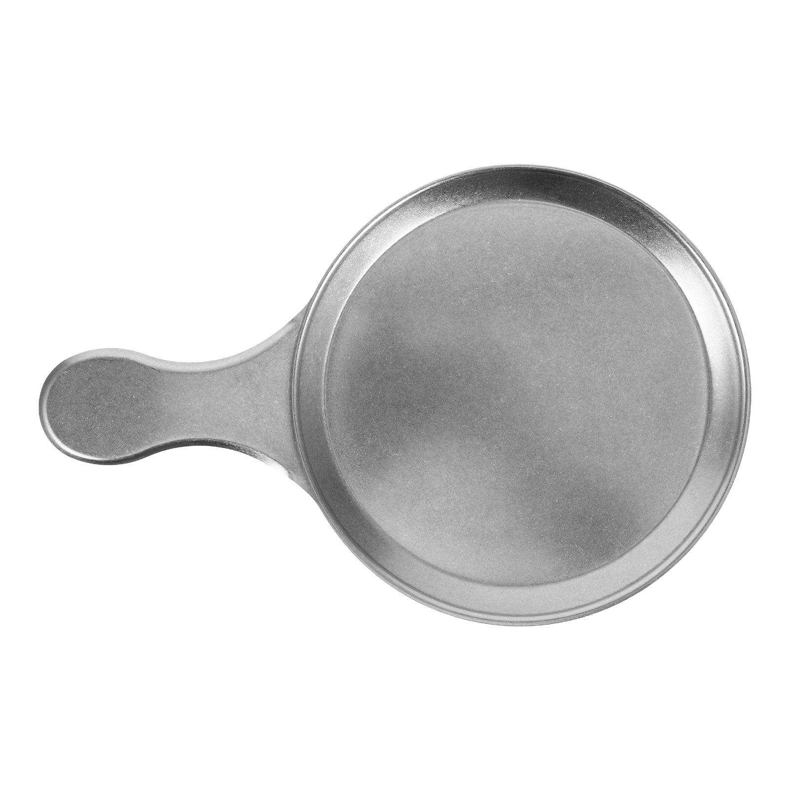 OUNONA Retro Stainless Steel Round Barbecue Handle Sizzle Platter For ...