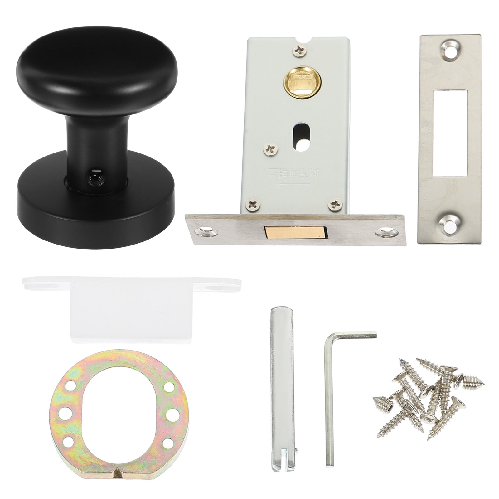 OUNONA Reusable Attachable Rotary Silent Door Lock Privacy Latch ...