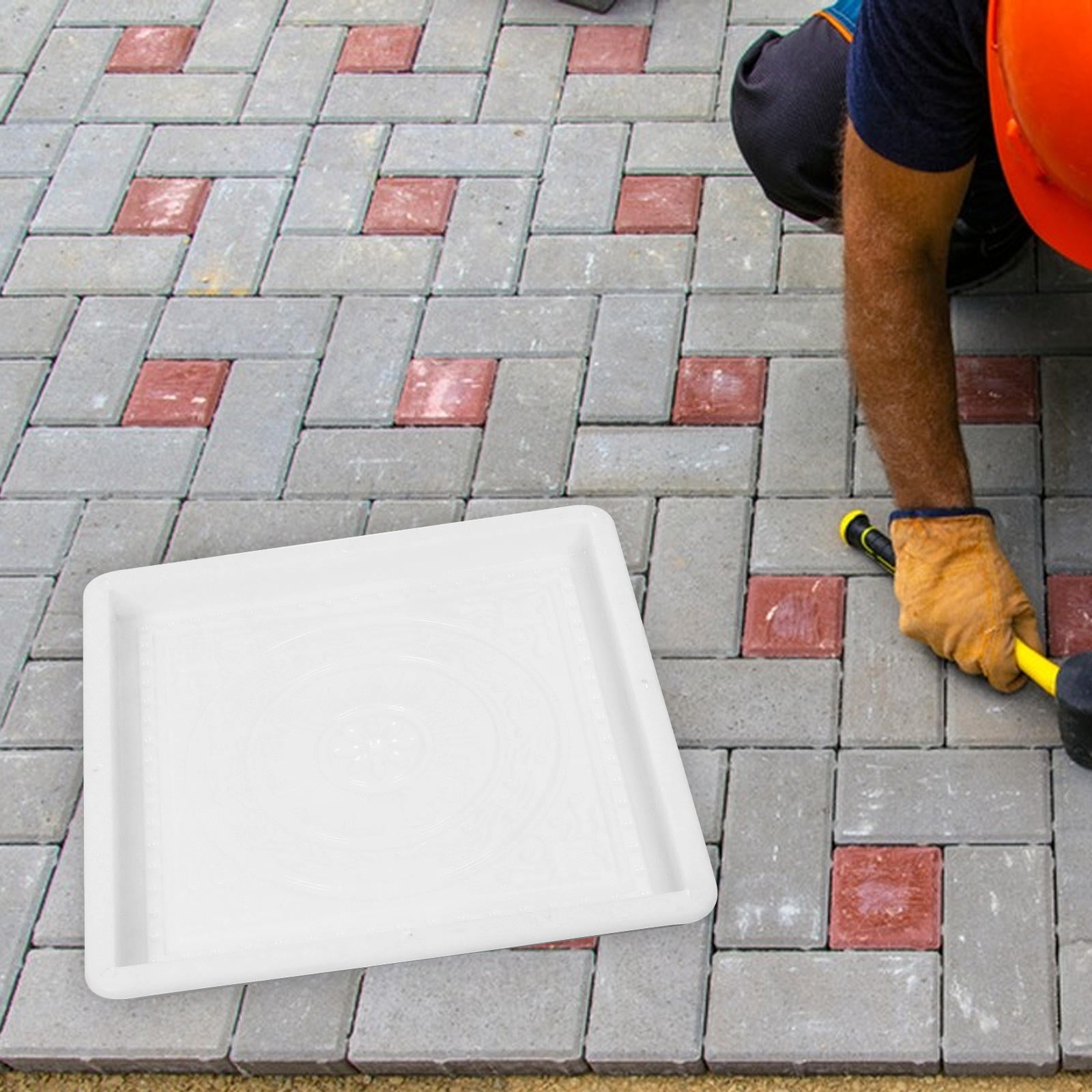 OUNONA Reusable Plastic Garden Pavement Mold for Outdoor Concrete Path ...