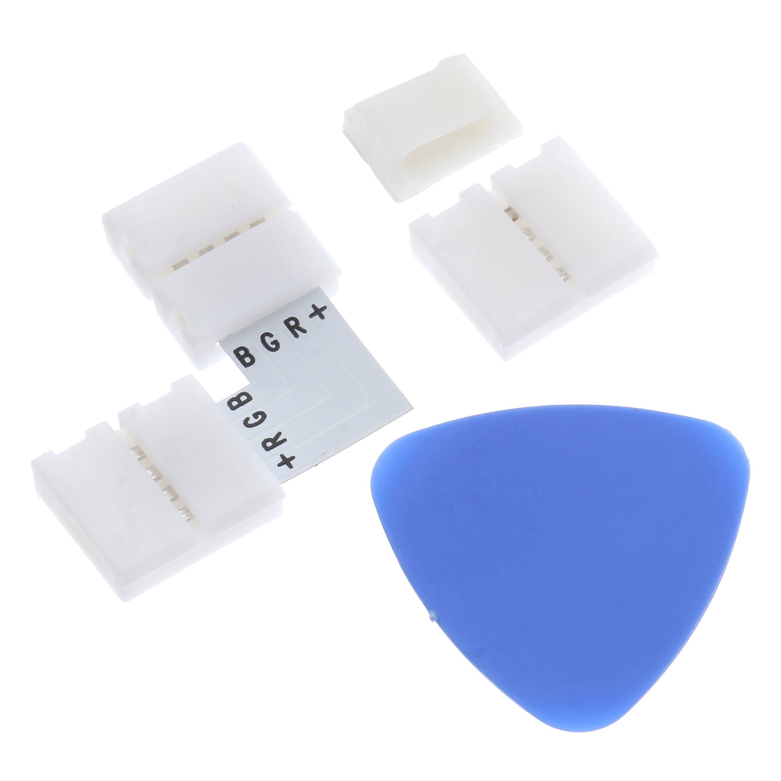OUNONA Rgb Welding-free Buckle Triangular Pry Board Connectors for LED ...