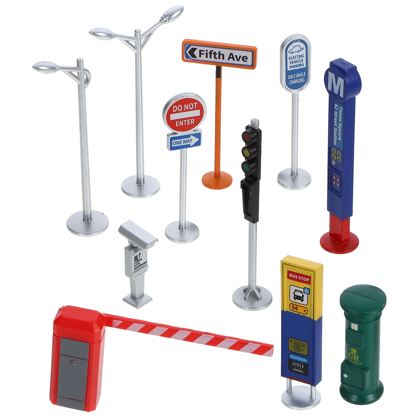 Traffic Sign Toys Set for Kids to Learn Road Signs and Decorate Play ...