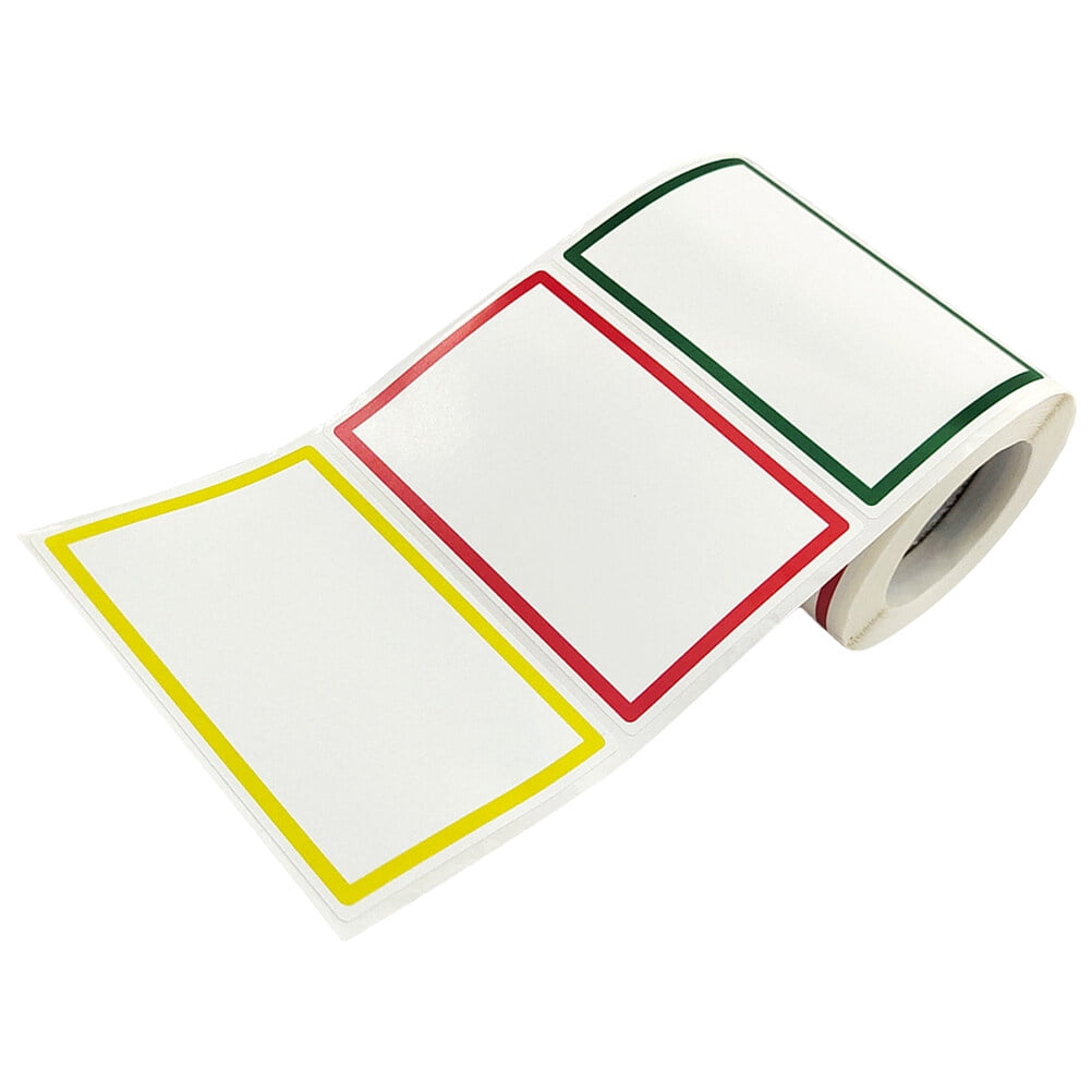 1 Roll of Colorful Self adhesive Name Tag Stickers Cartoon Labels ...