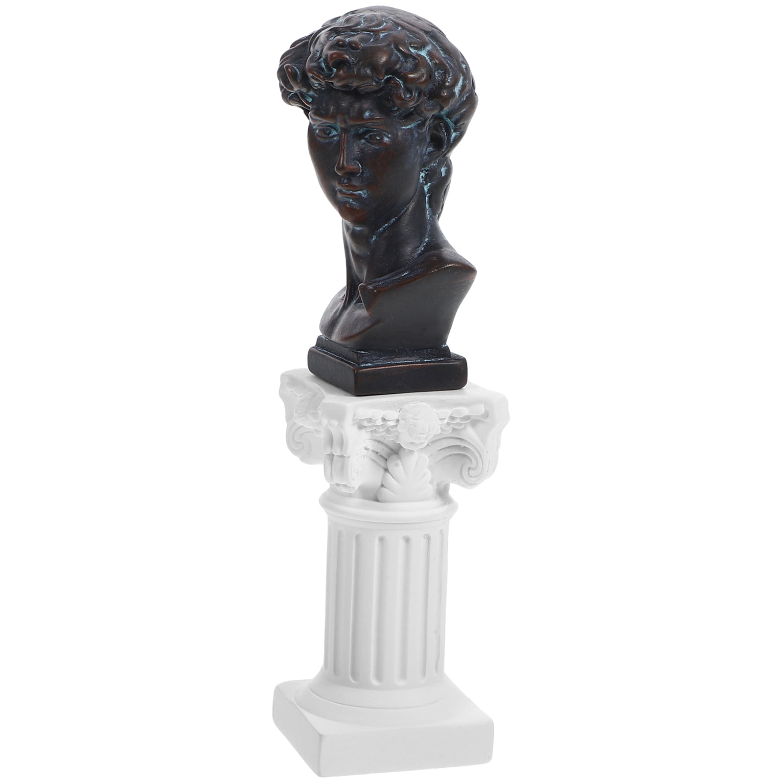 OUNONA Mini David Statue Resin Sculpture Classic Roman Figurine for ...