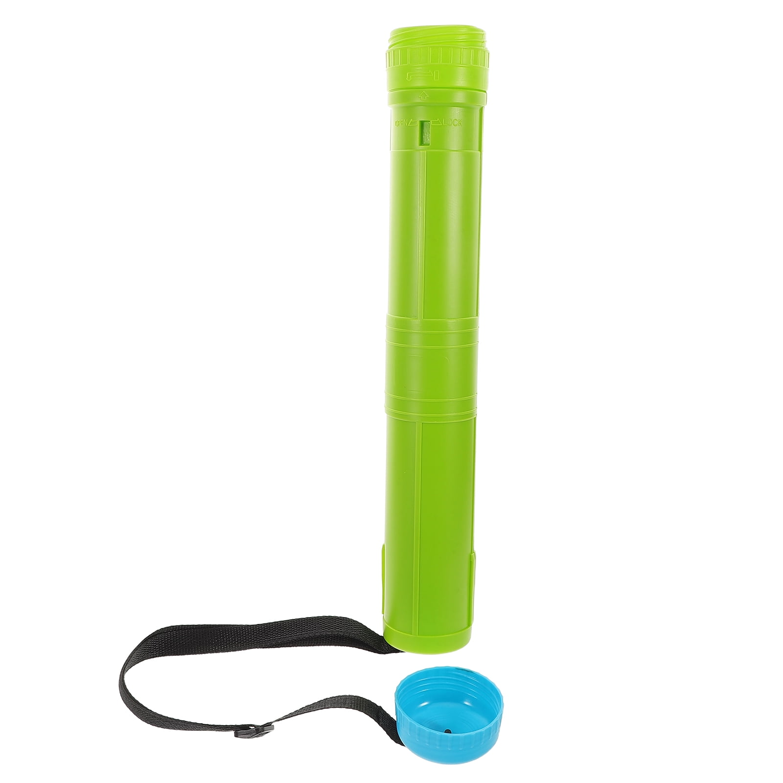 OUNONA Round Drawing Container with Lid and Strap Expandable Blueprint ...