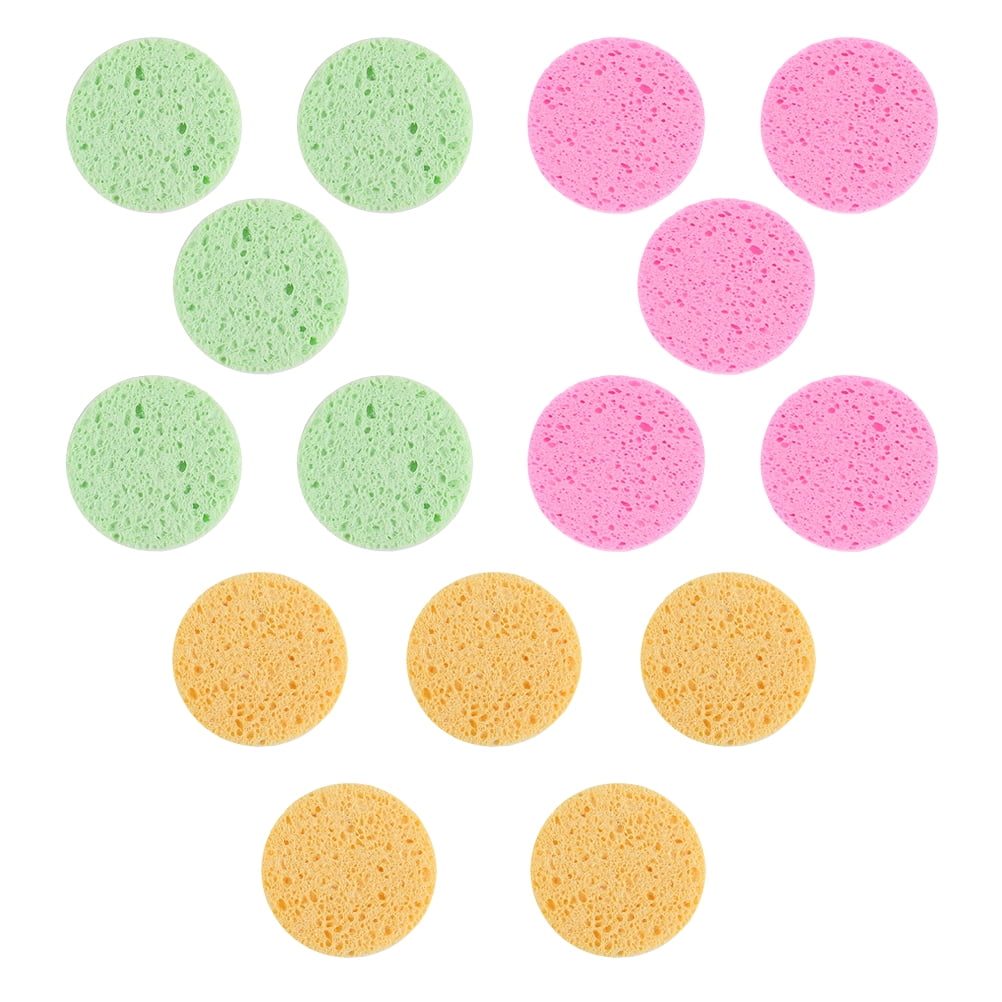 OUNONA Round Puff Powder Sponge Foundation Makeup Pad Facial Puffs ...