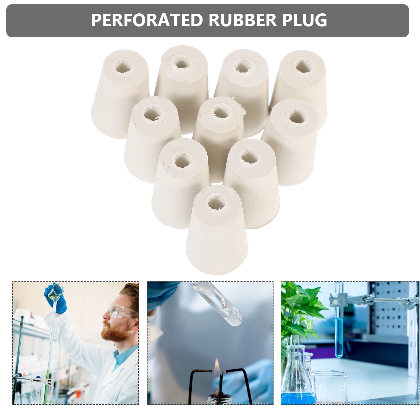 OUNONA Rubber Stoppers for Sealing Color Suitable for Glass Bottles and ...