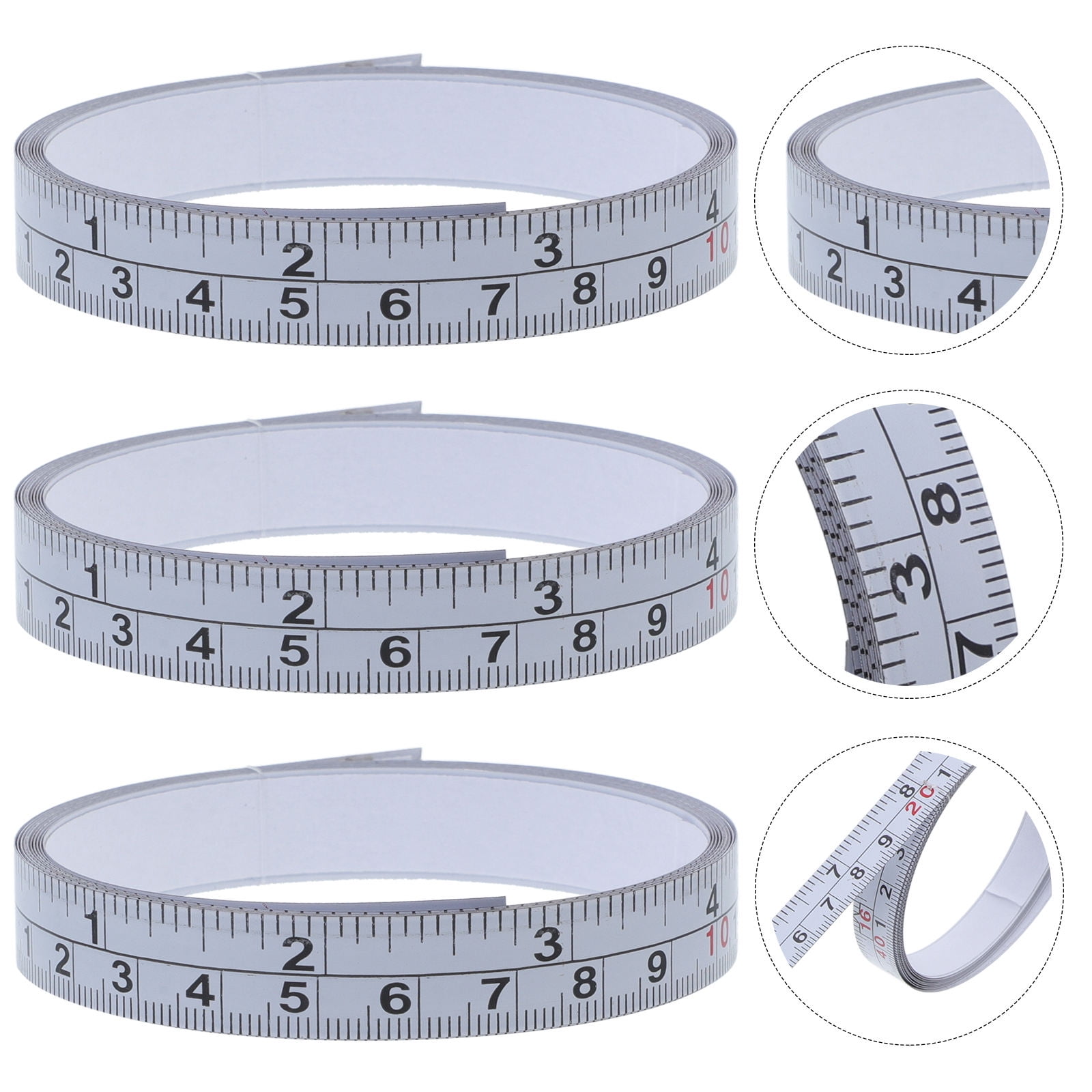 OUNONA Ruler Tape Peel and Stick Rolling Measure Self Dual Precision ...