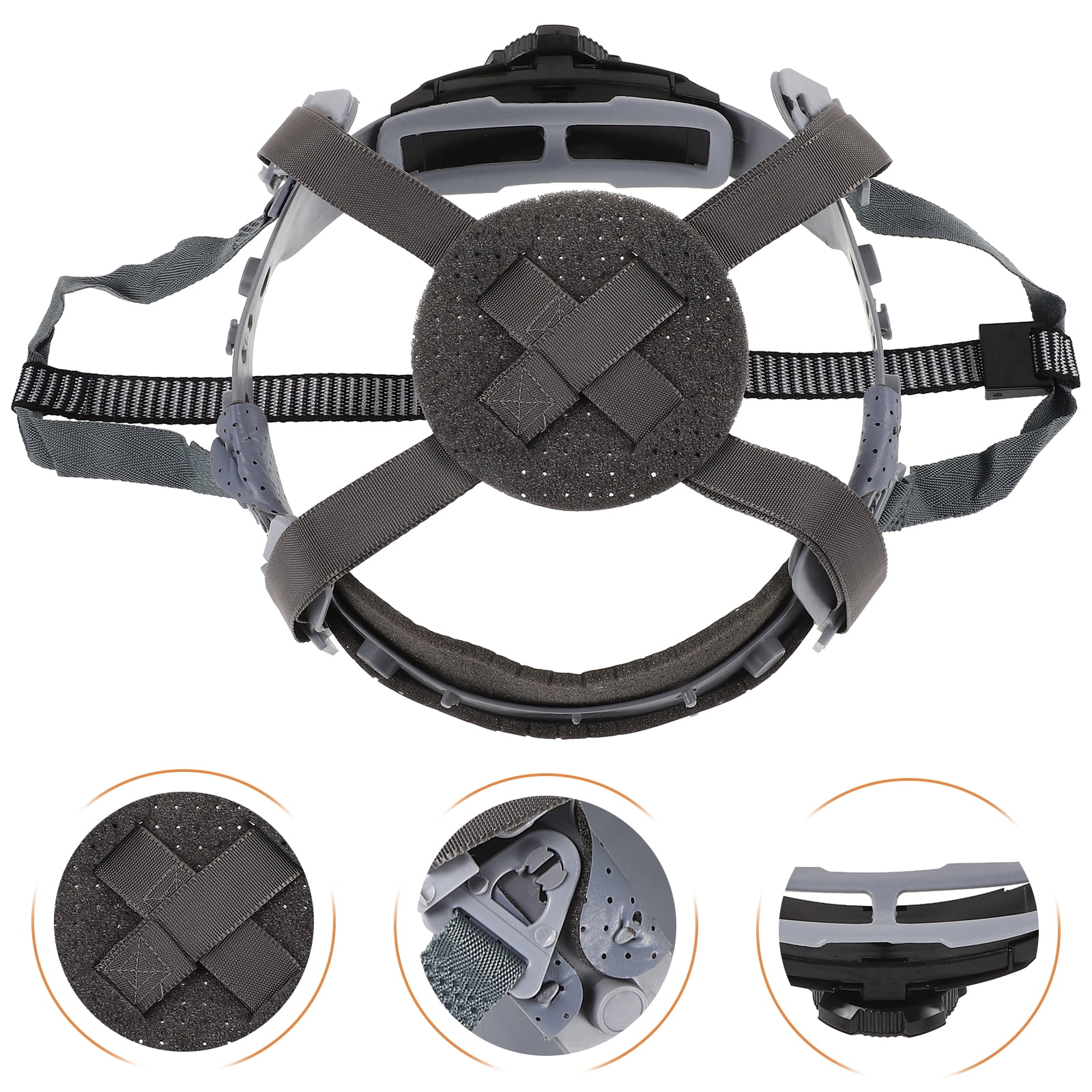 Homoyoyo Safety Hard Hat Liner White Adjustable Suspension for Comfort ...