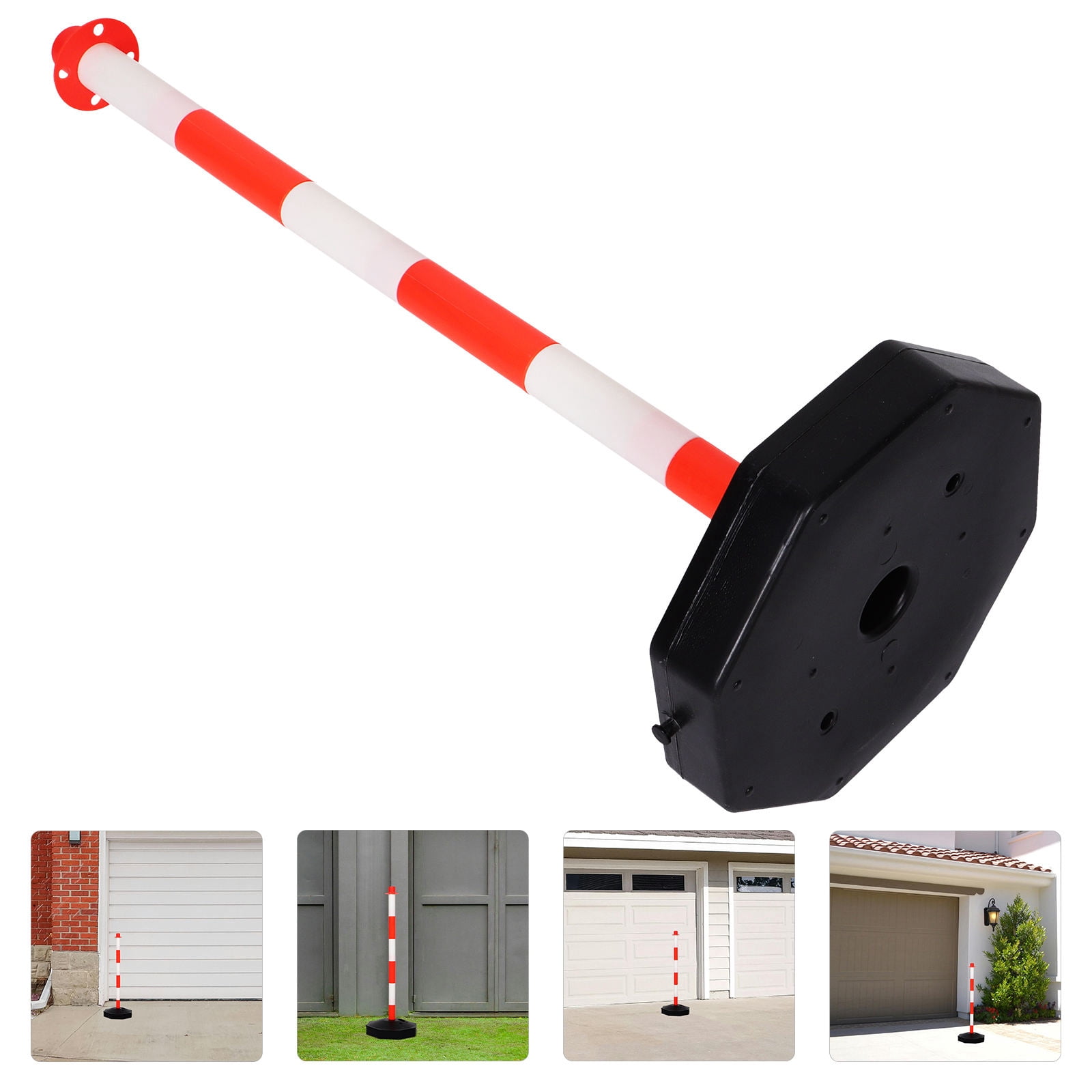 OUNONA Safety Post Cones Delineator Post PE Orange for Parking Lots 1 ...