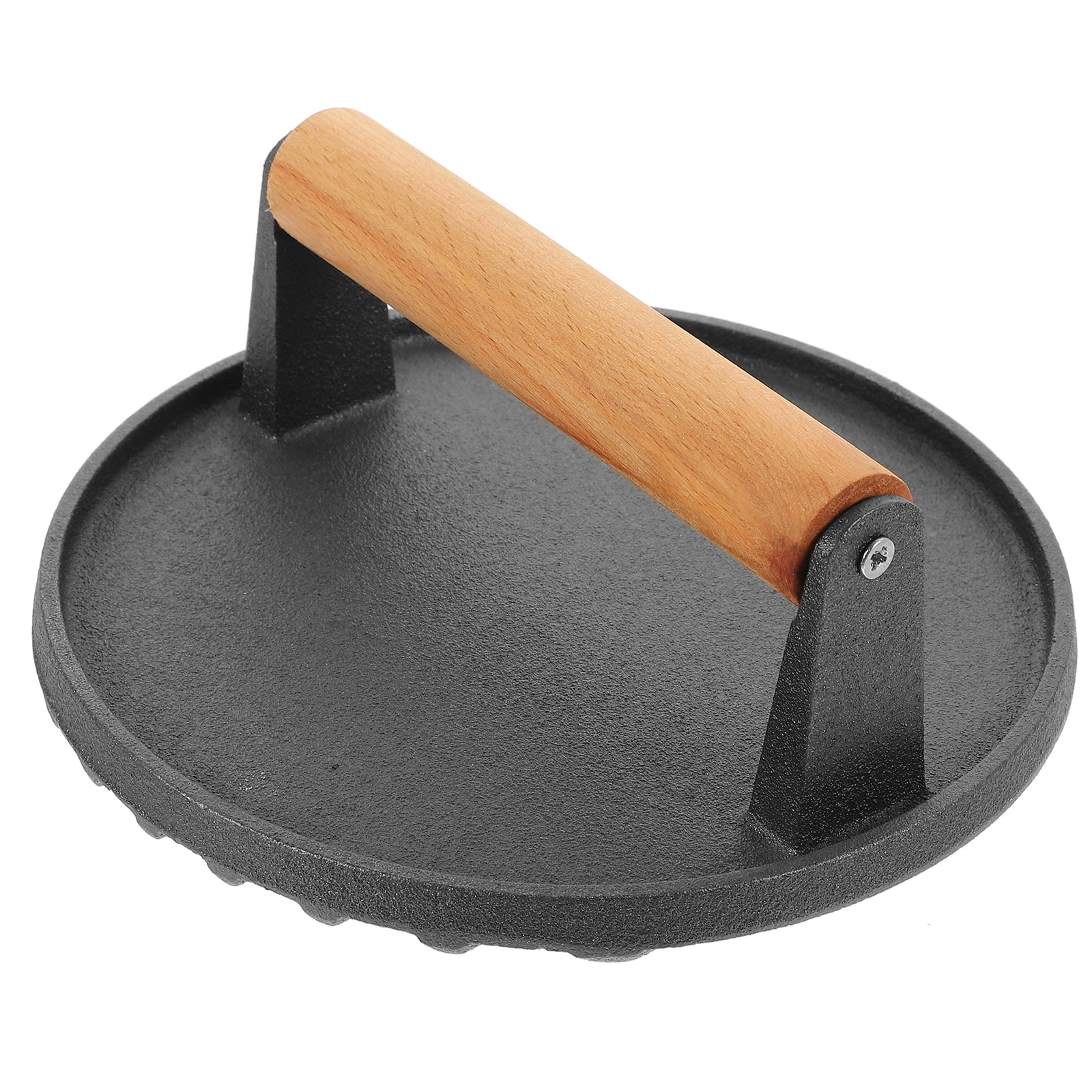 OUNONA Sandwich Toaster Cast Iron Meat Press Safe Burger Making Sturdy ...