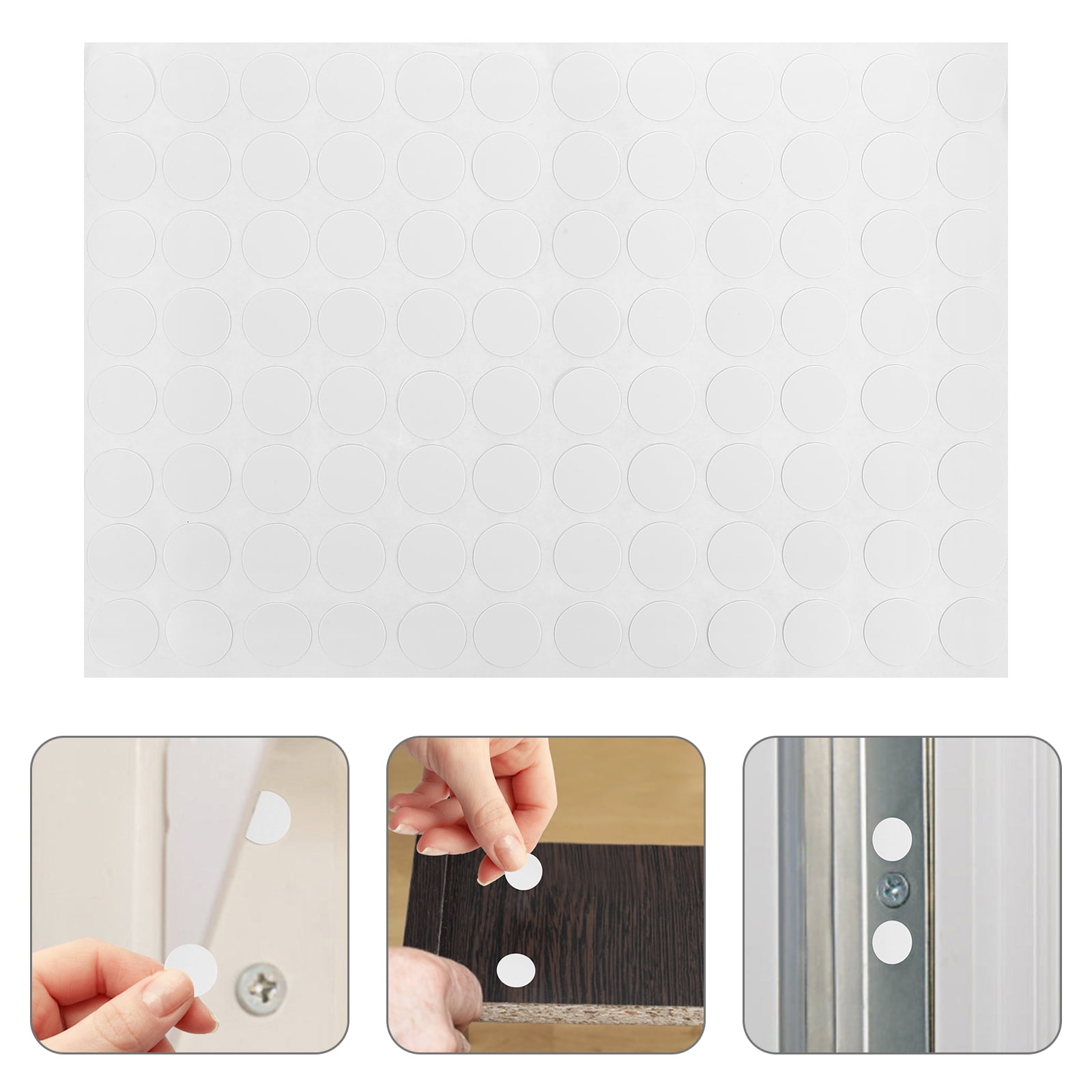 Homoyoyo Screw Caps Cover Round Non Slip Conceal Screw Holes 96pcs ...