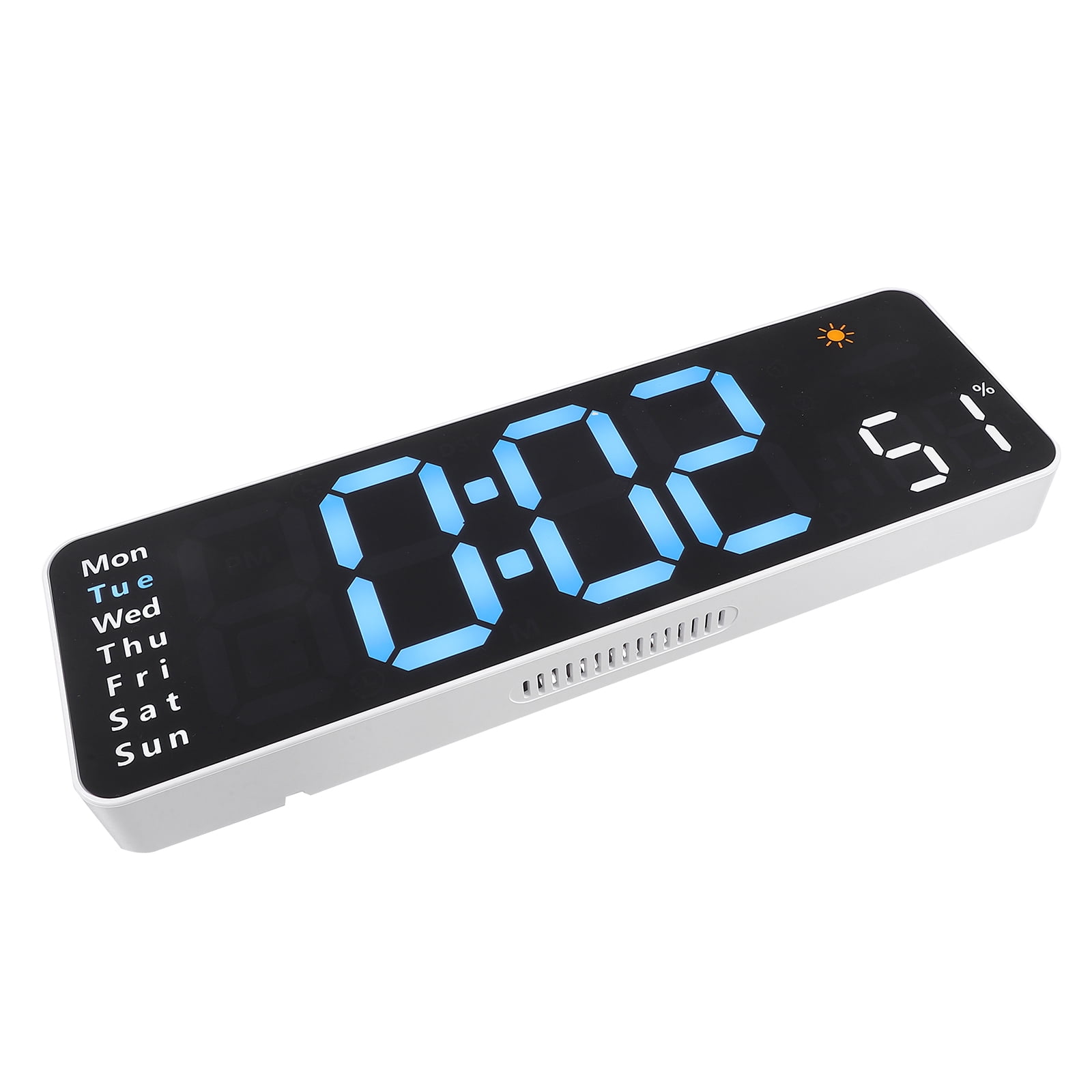 OUNONA Seconds Multifunctional Digital Wall Clock Travel - Walmart.com