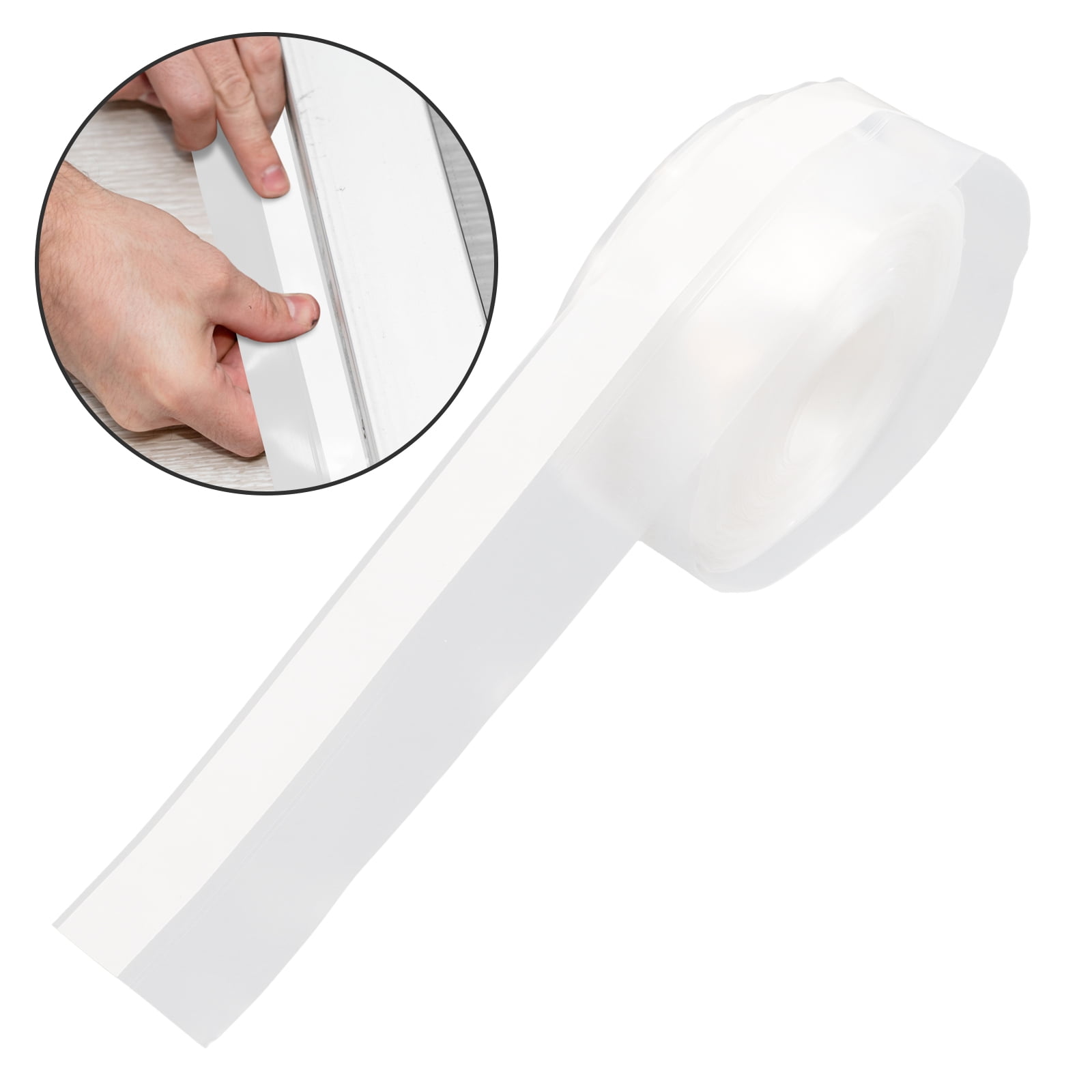 OUNONA Self Adhesive Tile Trims Window Sealing Tape Door Strips Office ...