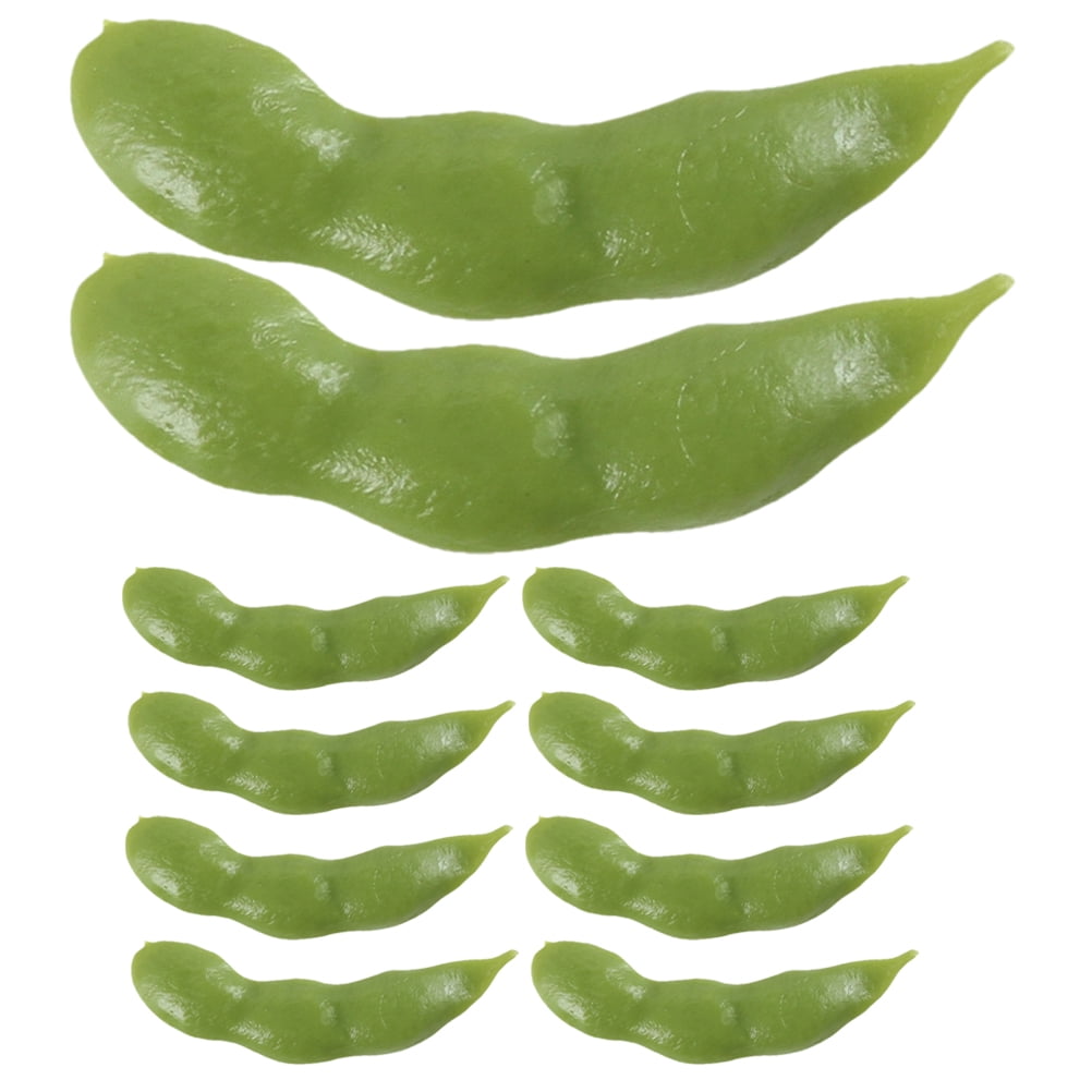 OUNONA 12Pcs Artificial Soybean Models Green PVC Realistic Vegetable ...