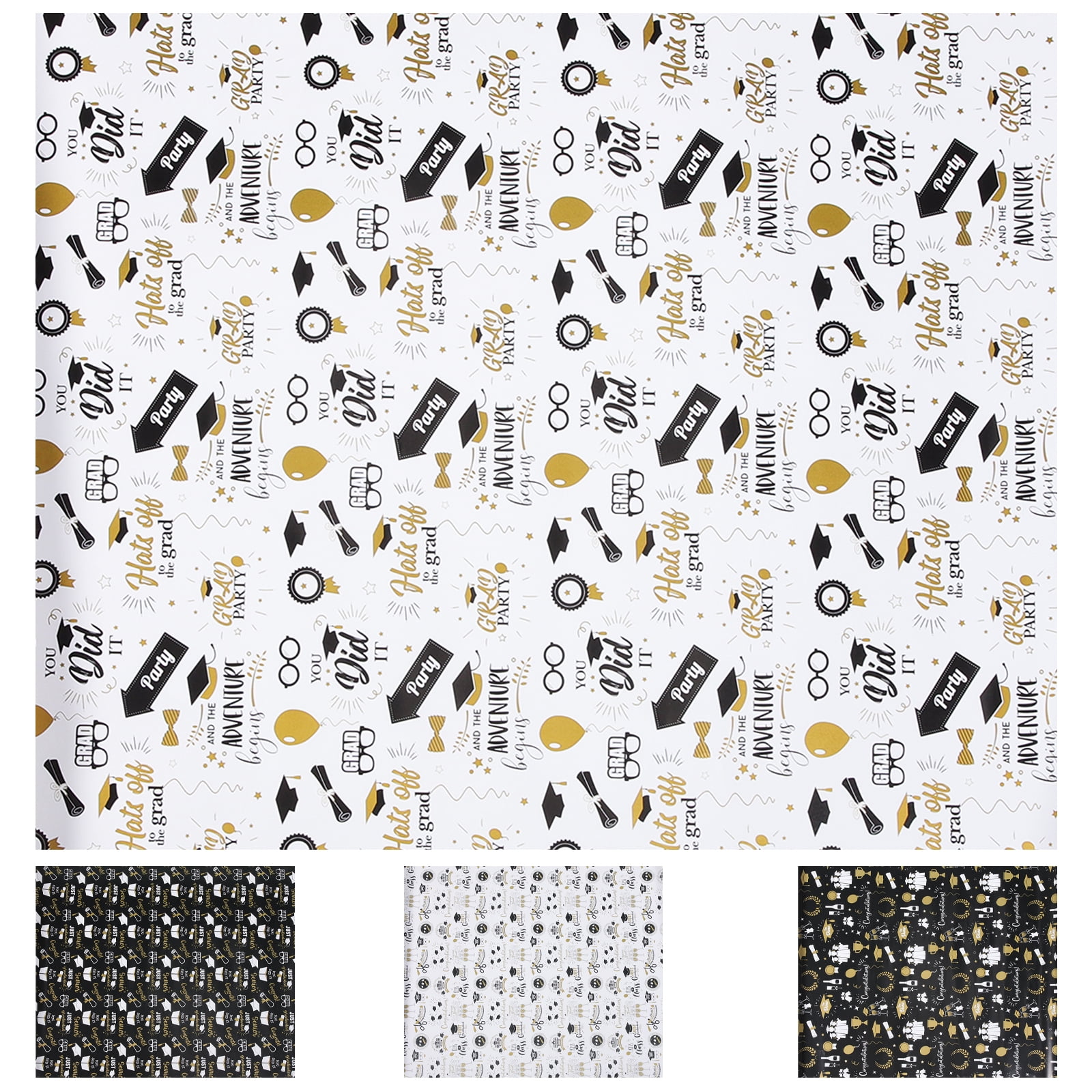 OUNONA Set of 4 Decorative Wrapping Papers for Boxes and Present ...