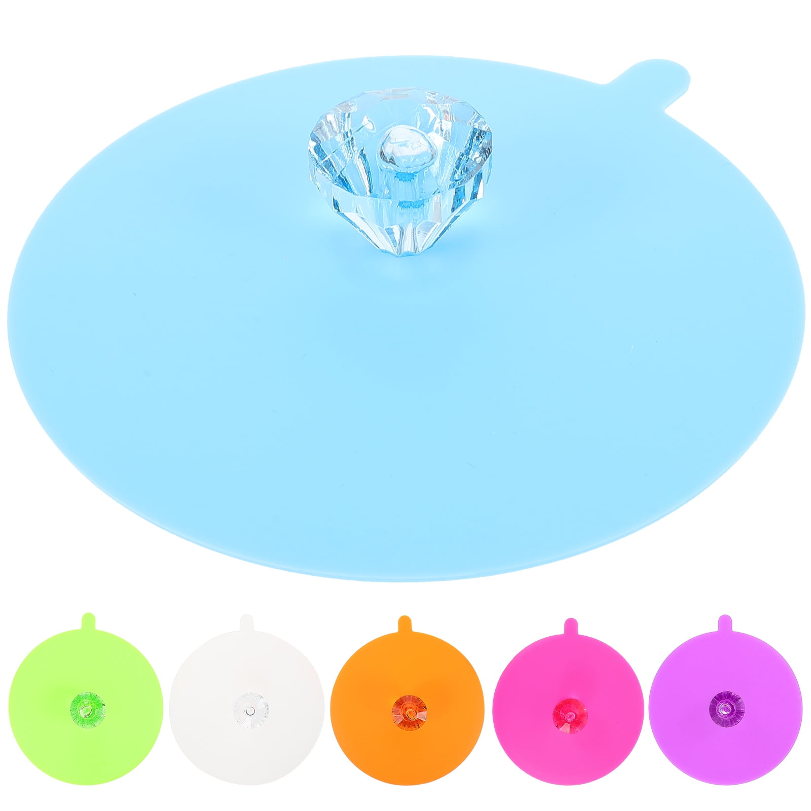 OUNONA Silicone Dustproof Cup Lid Cup Lids Assorted Color Silicone 6Pcs ...