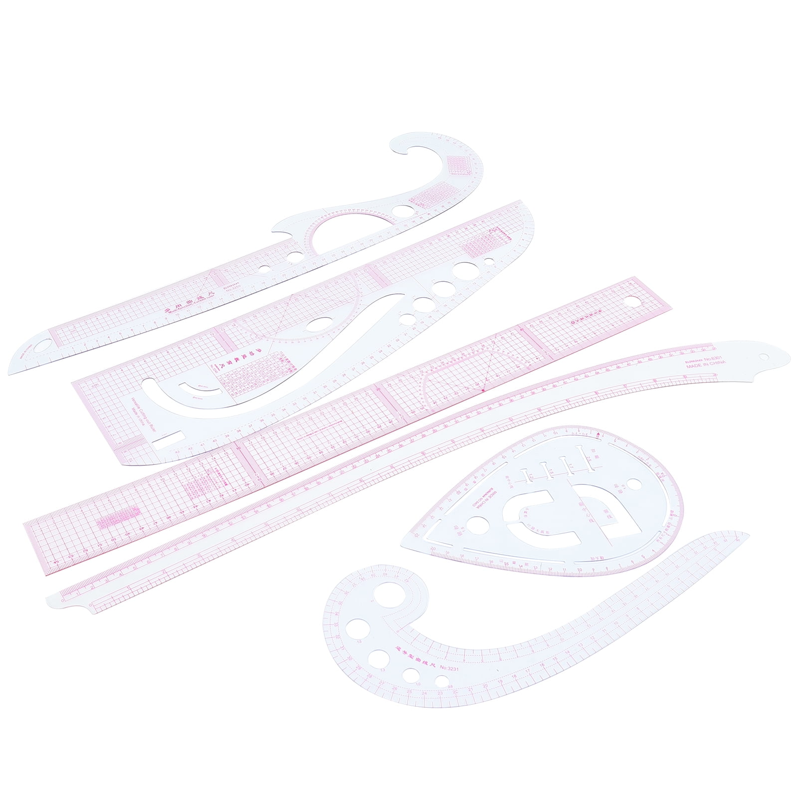 OUNONA Sewing Rulers for Patterns Marker Quilting Clothing Grading ...