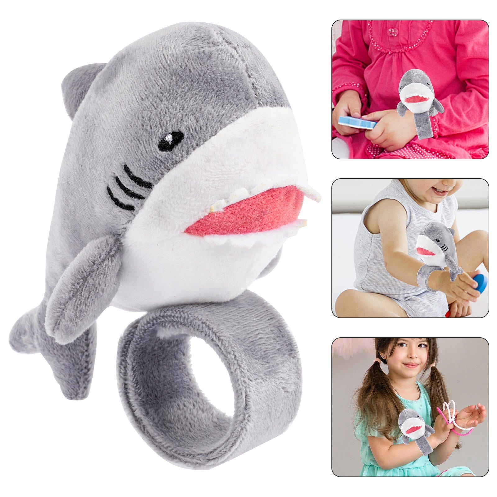 NUOLUX Stuffed Animal Slap Bracelet Shark Girls 1Set - Walmart.com