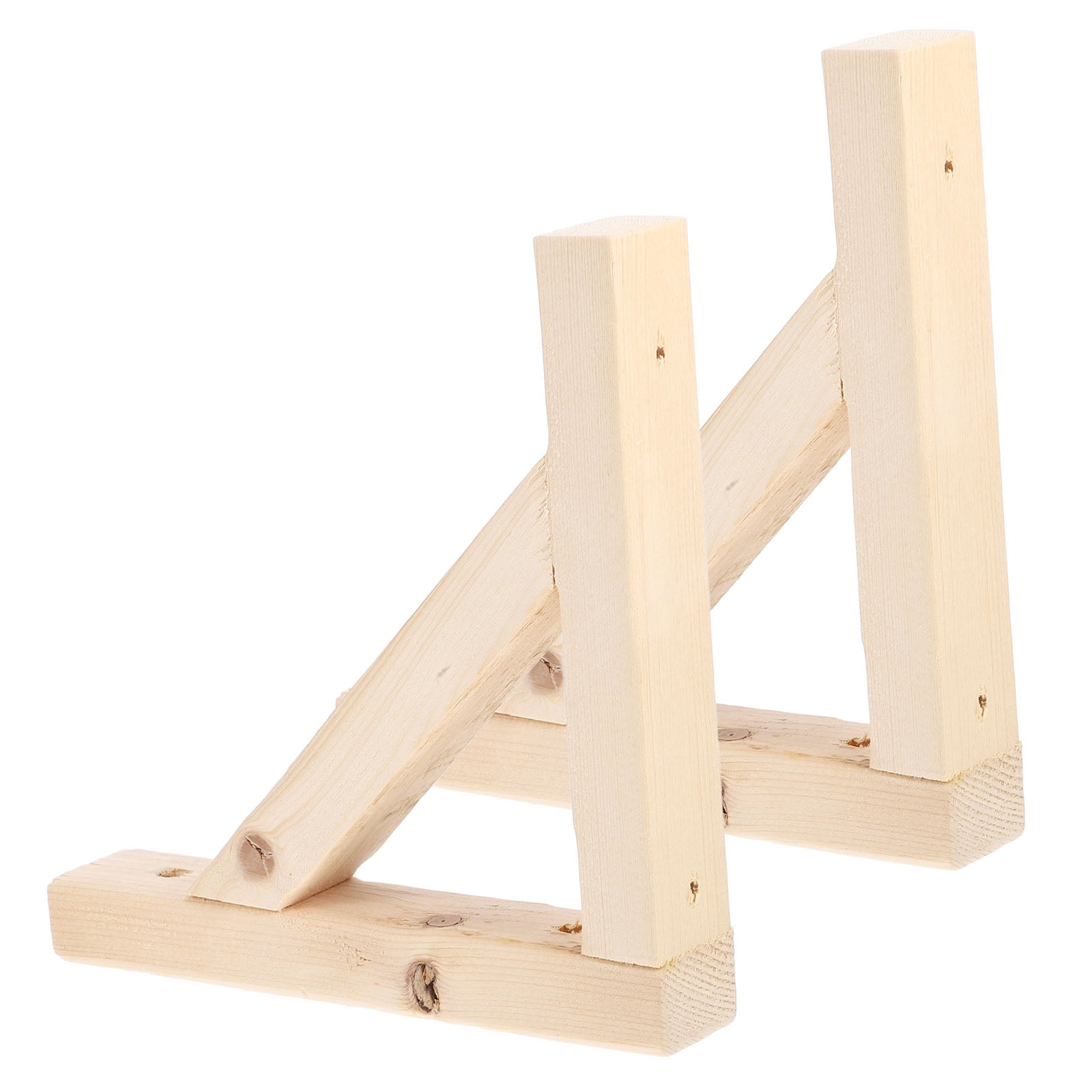 OUNONA WORGEOUS 1 Set Wood Shelf Bracket Triangle Wooden Brackets ...